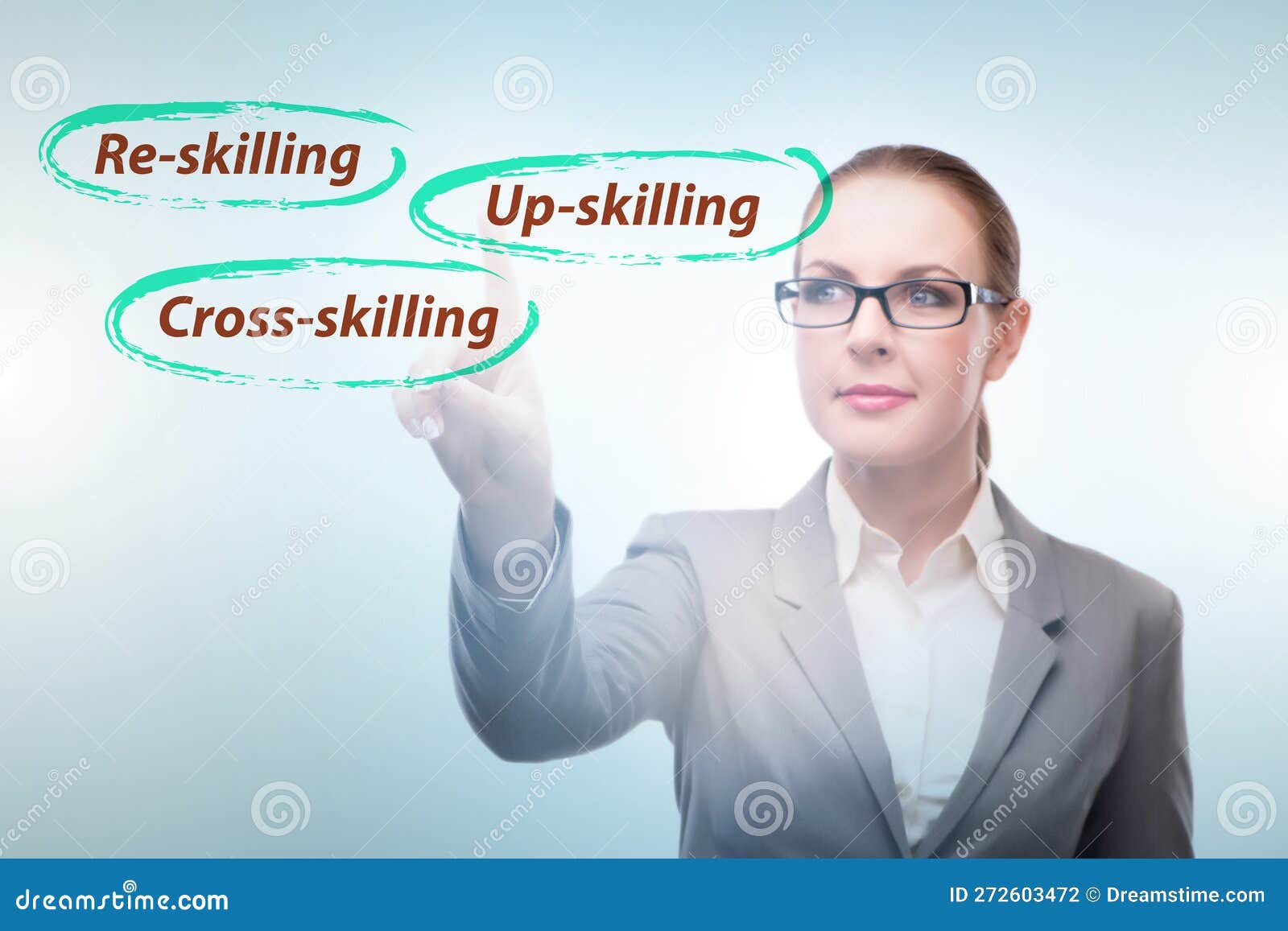 Re-skilling and Upskilling in Learning Concept Stock Photo - Image of ...