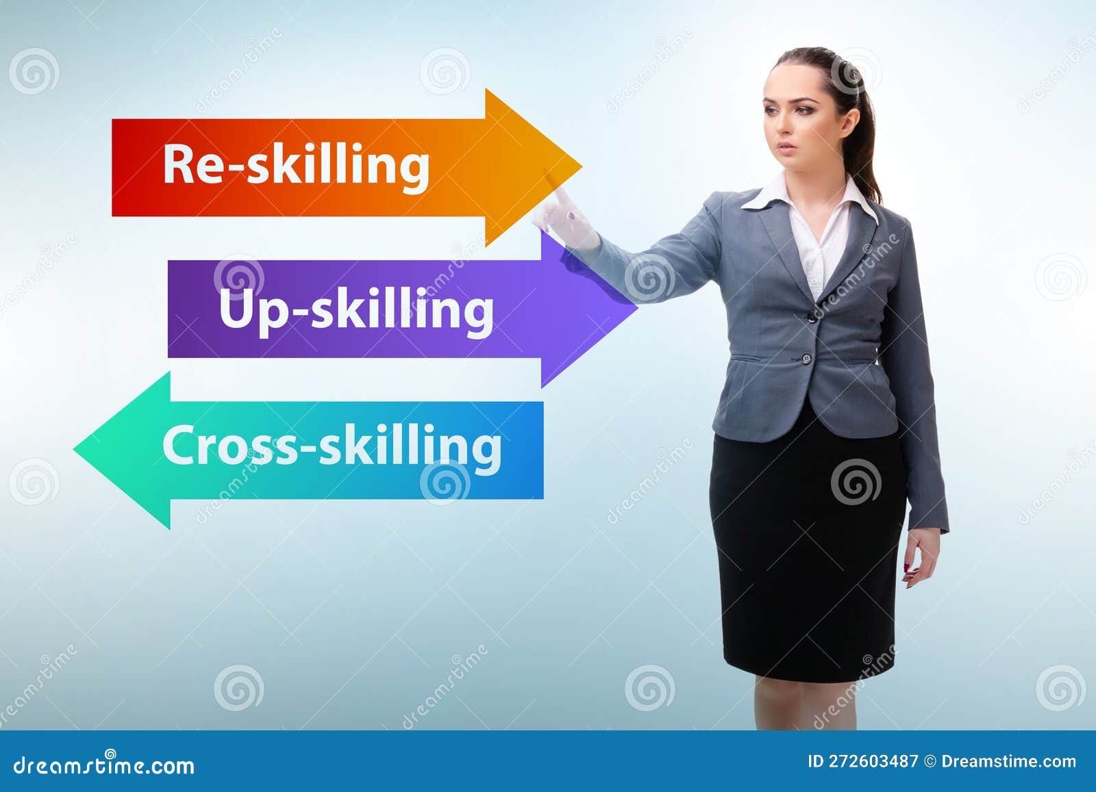 Re-skilling and Upskilling in Learning Concept Stock Image - Image of ...