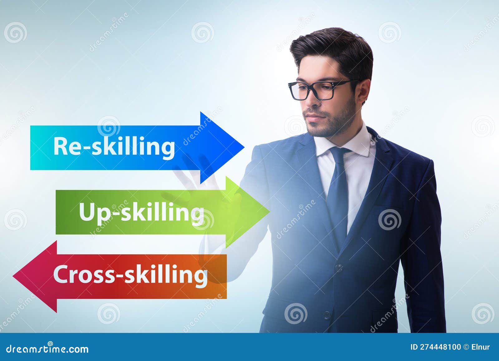Re-skilling and Upskilling in Learning Concept Stock Photo - Image of ...
