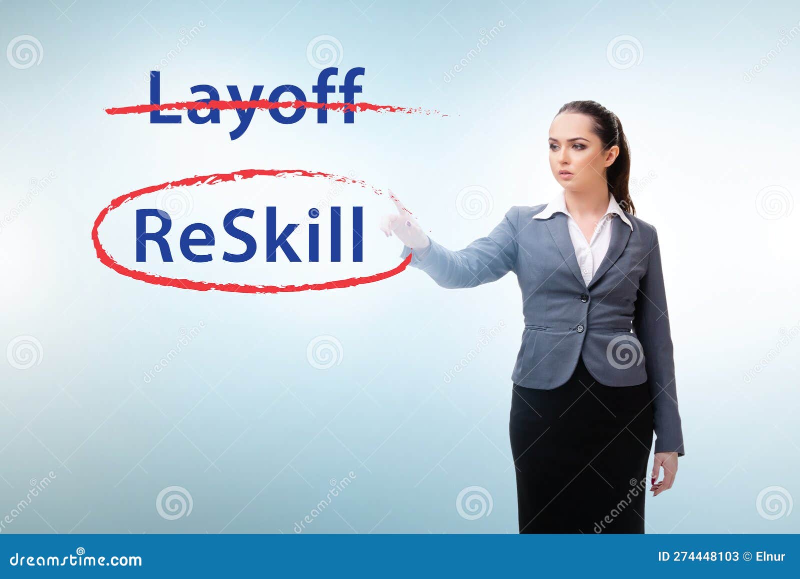 Re-skilling and Upskilling in Learning Concept Stock Image - Image of ...