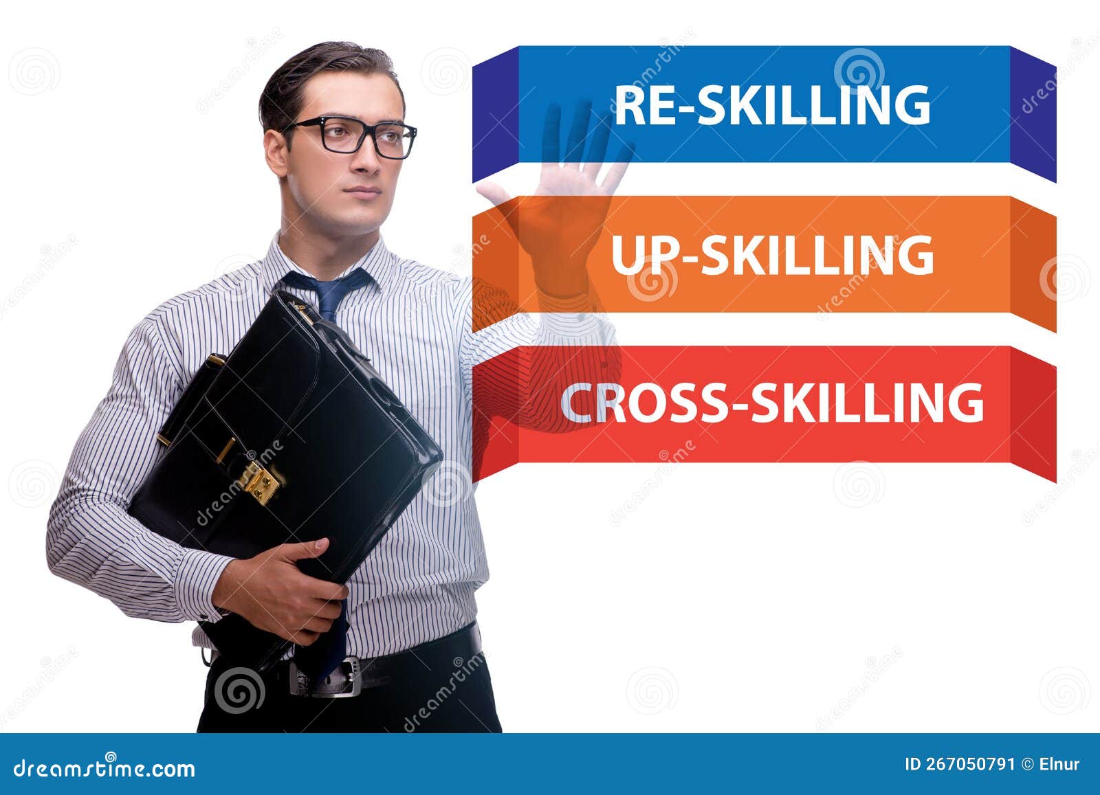 Re-skilling and Upskilling in Learning Concept Stock Image - Image of ...