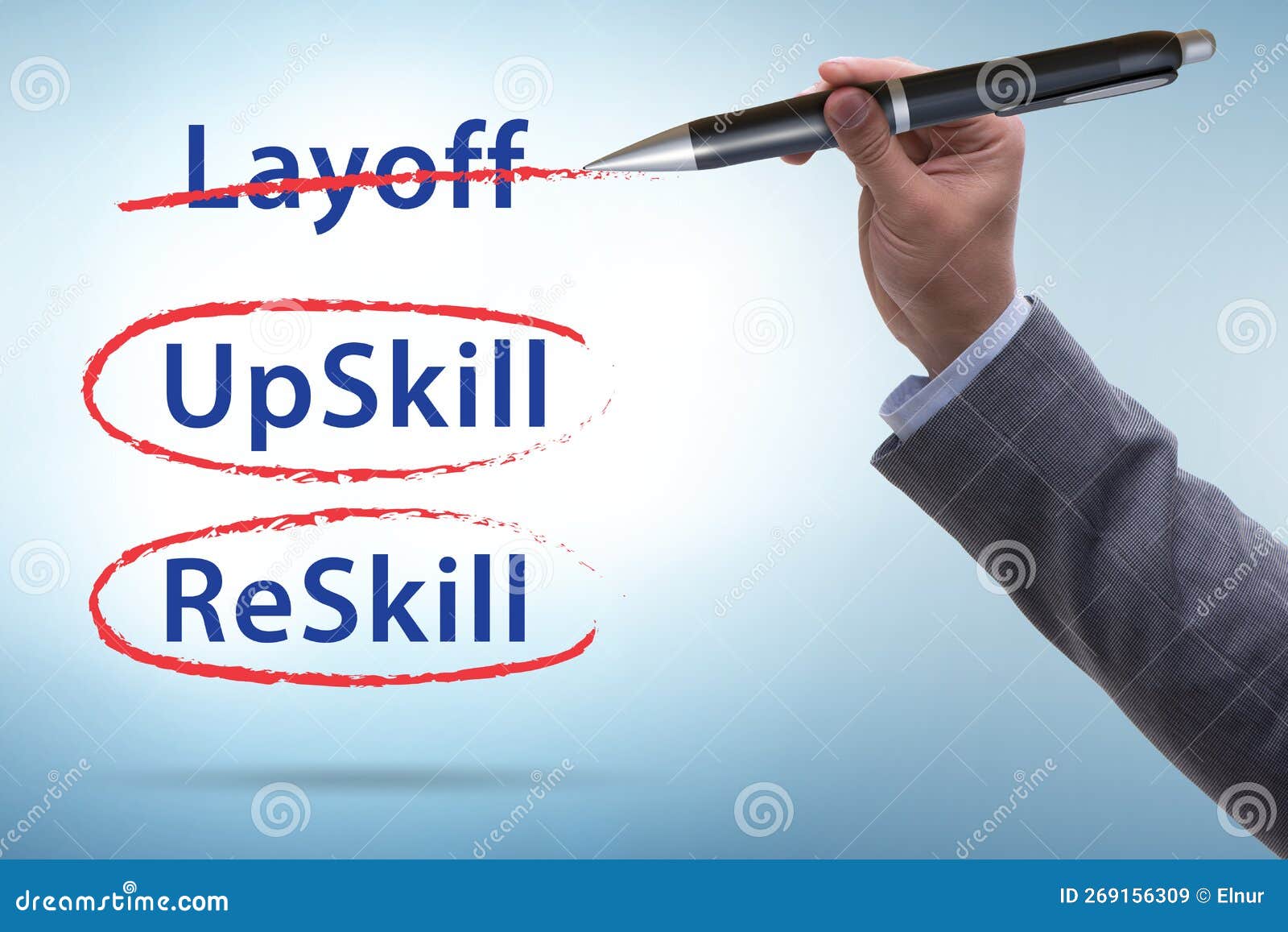 Re-skilling and Upskilling in Learning Concept Stock Image - Image of ...