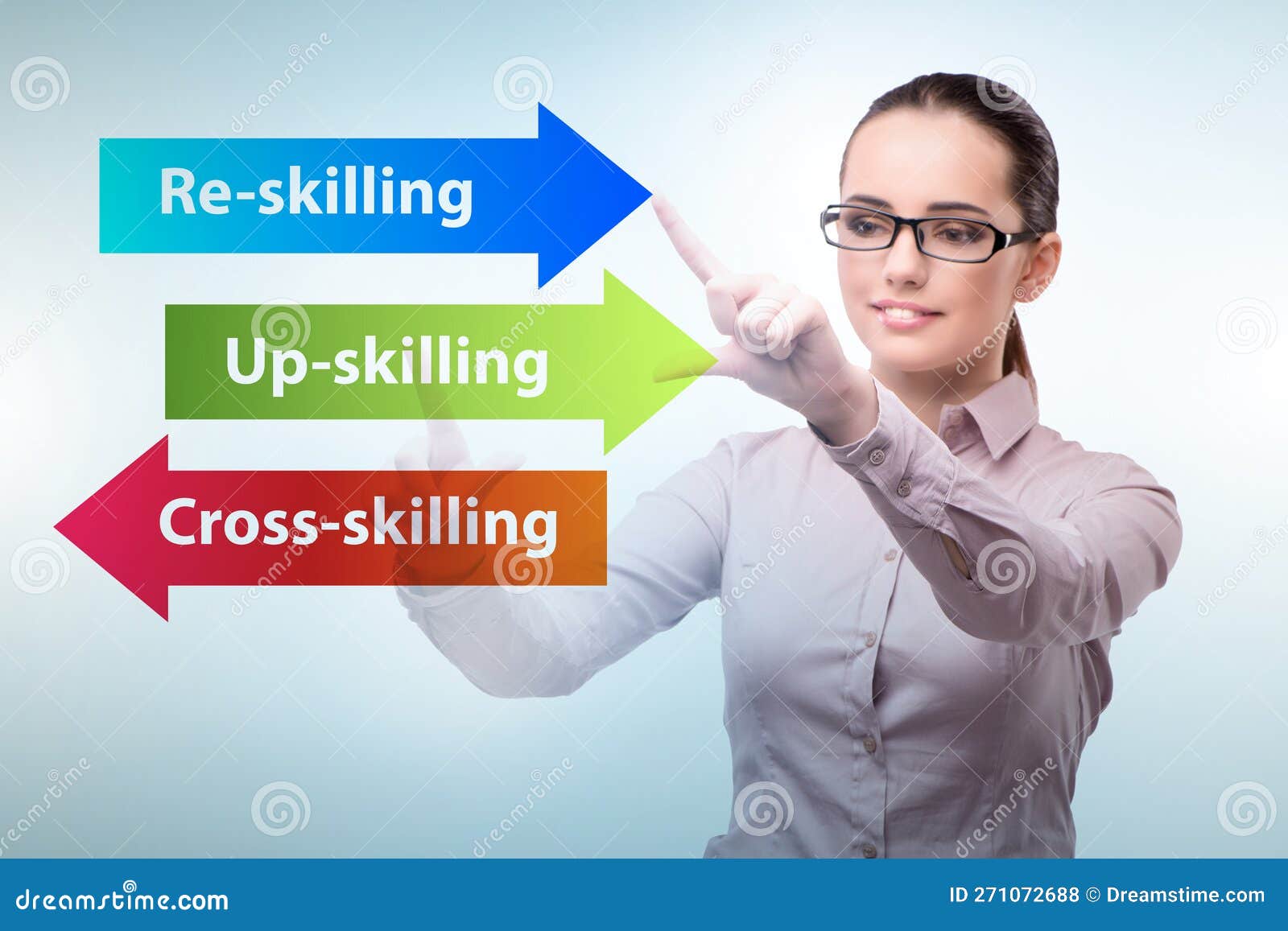 Re-skilling and Upskilling in Learning Concept Stock Photo - Image of employee, reskilling ...