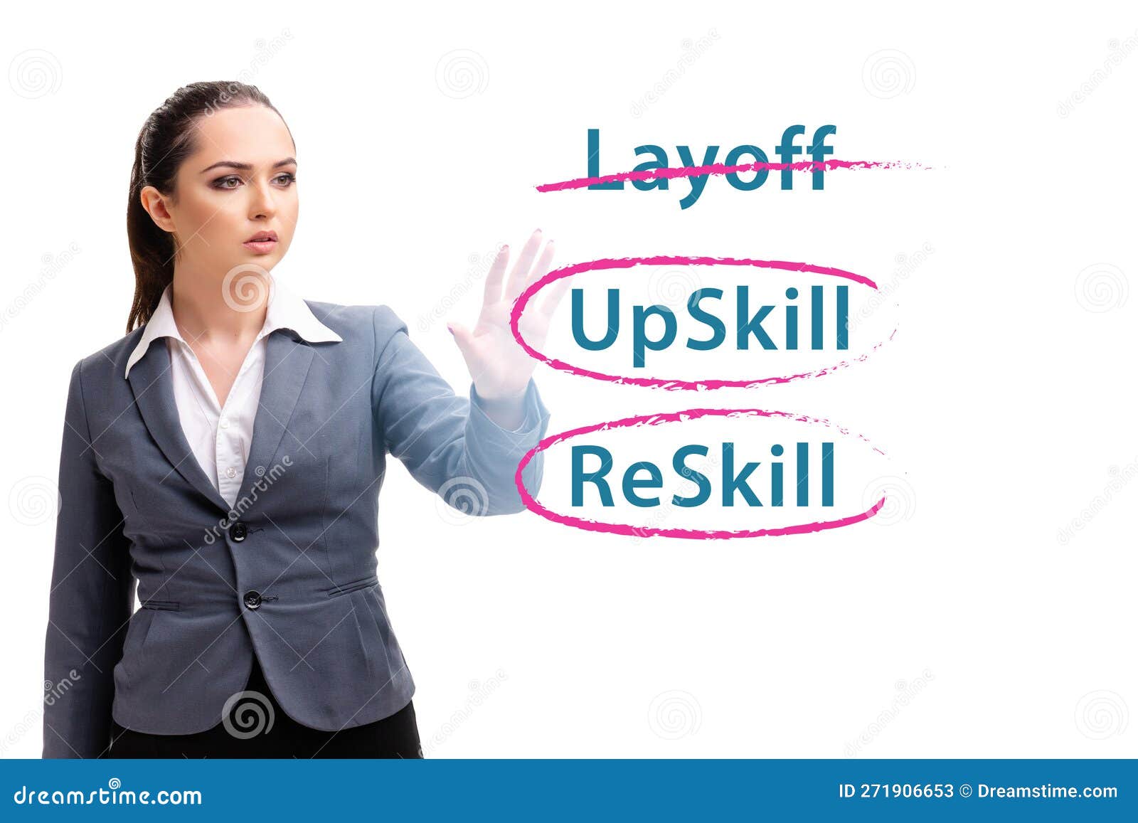 Re-skilling and Upskilling in Learning Concept Stock Image - Image of ...