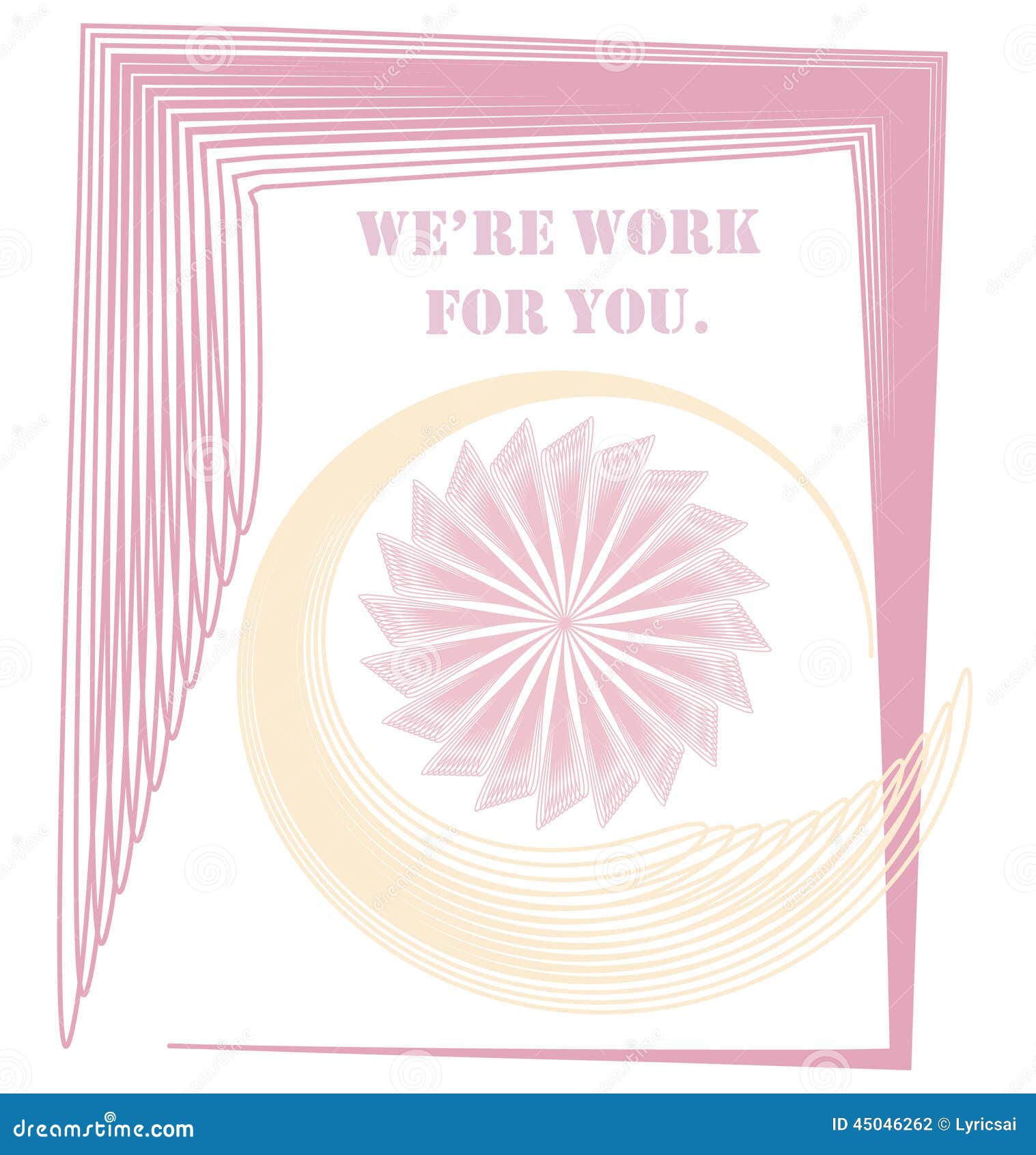We re work for you. stock vector. Illustration of logotype - 45046262