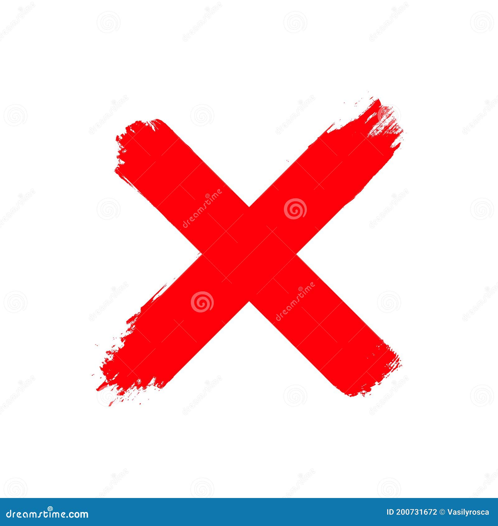 Wrong Cross Symbol Isolated Royalty-Free Stock Photo | CartoonDealer ...