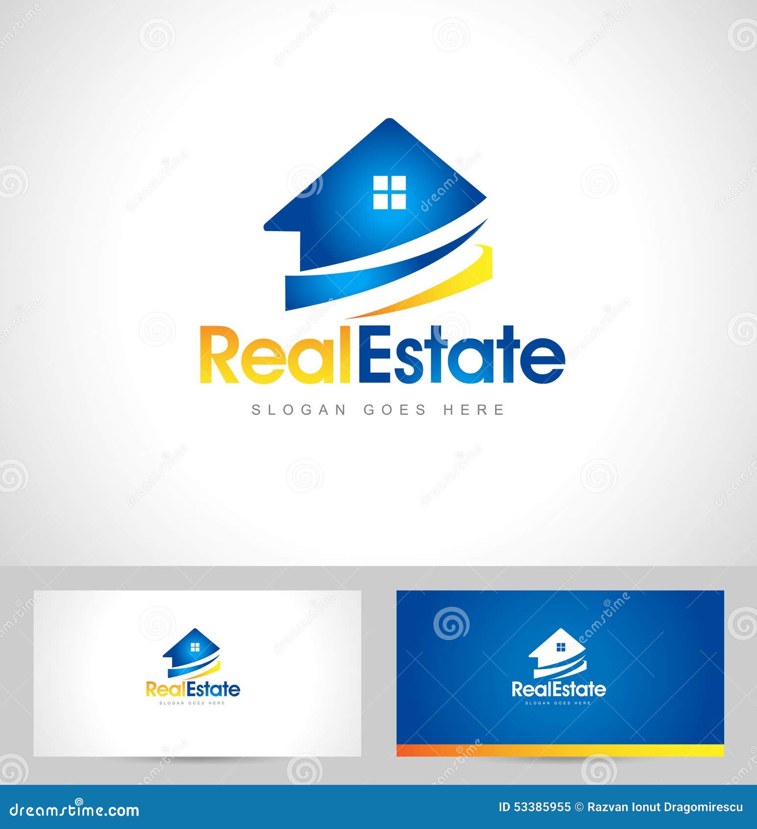 Rea Estate Logo ilustração do vetor. Ilustração de forma - 53385955