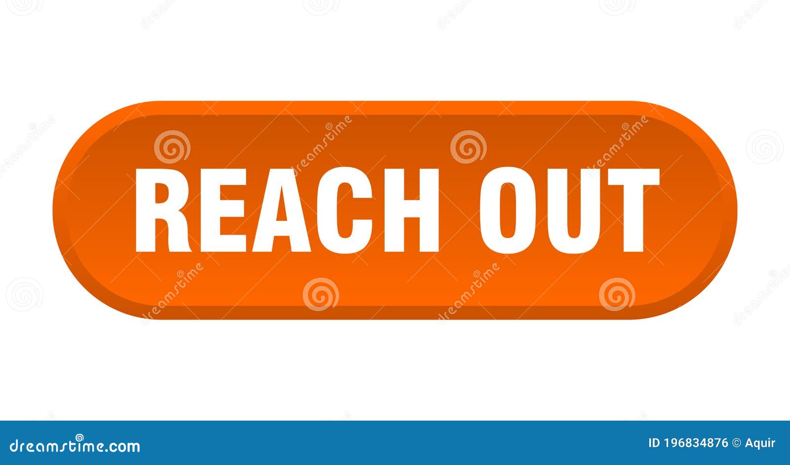 Reach out button stock vector. Illustration of rounded - 196834876