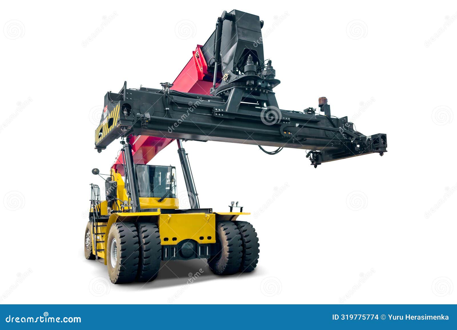 Reach Stacker. Terminal Loader for Containers Stock Photo - Image of ...