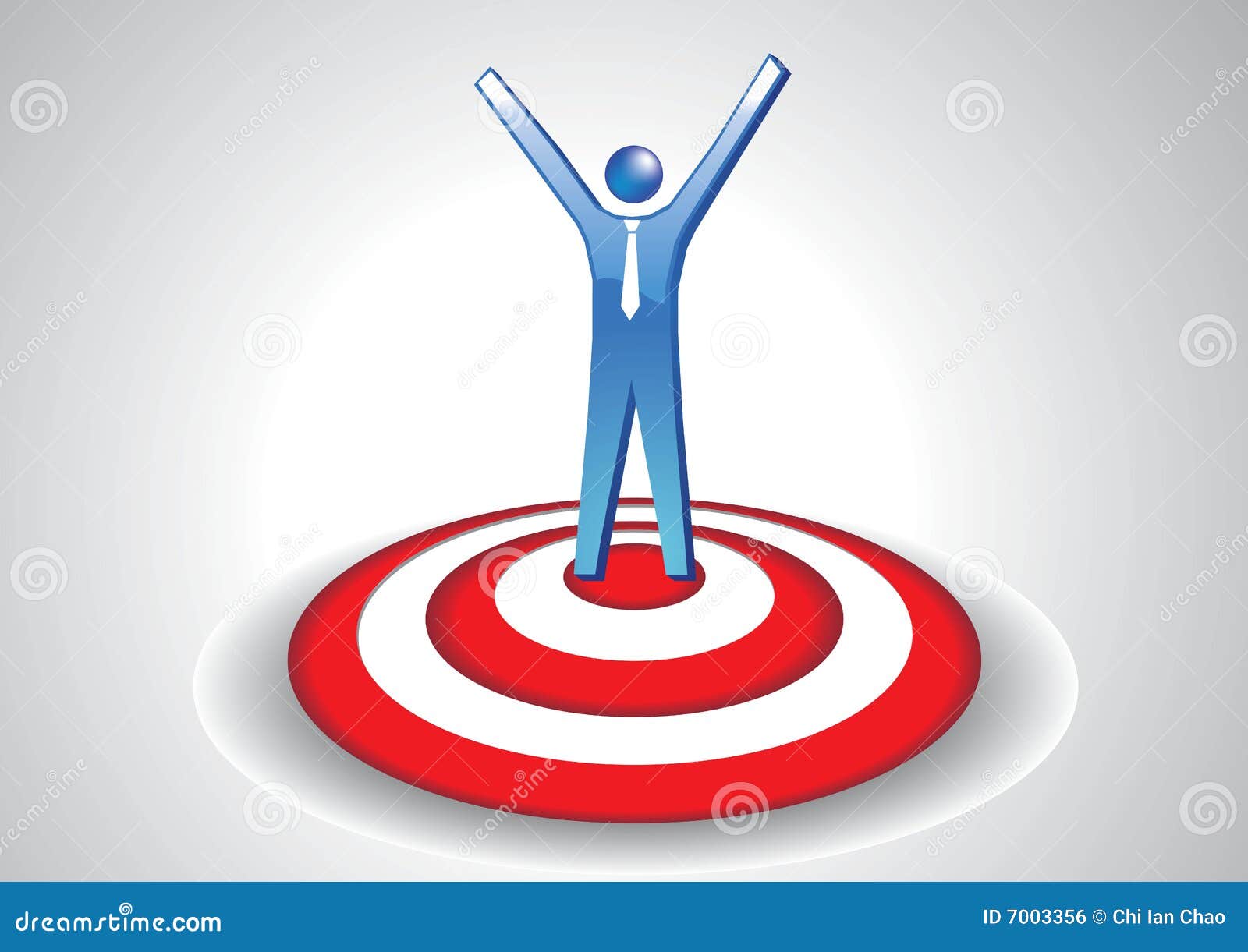 Reach the target stock illustration. Illustration of incentive - 7003356