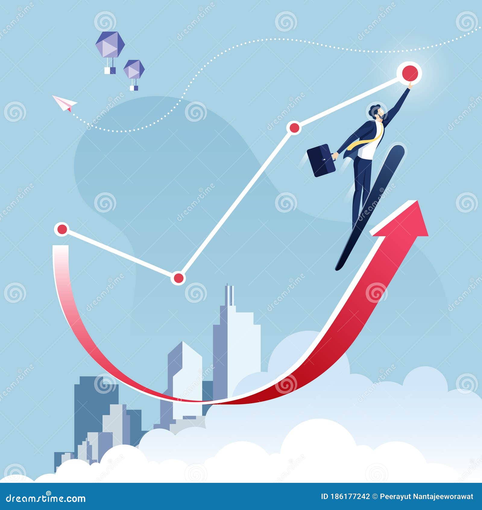 Reach the Target-Business Concept Vector Stock Vector - Illustration of ...