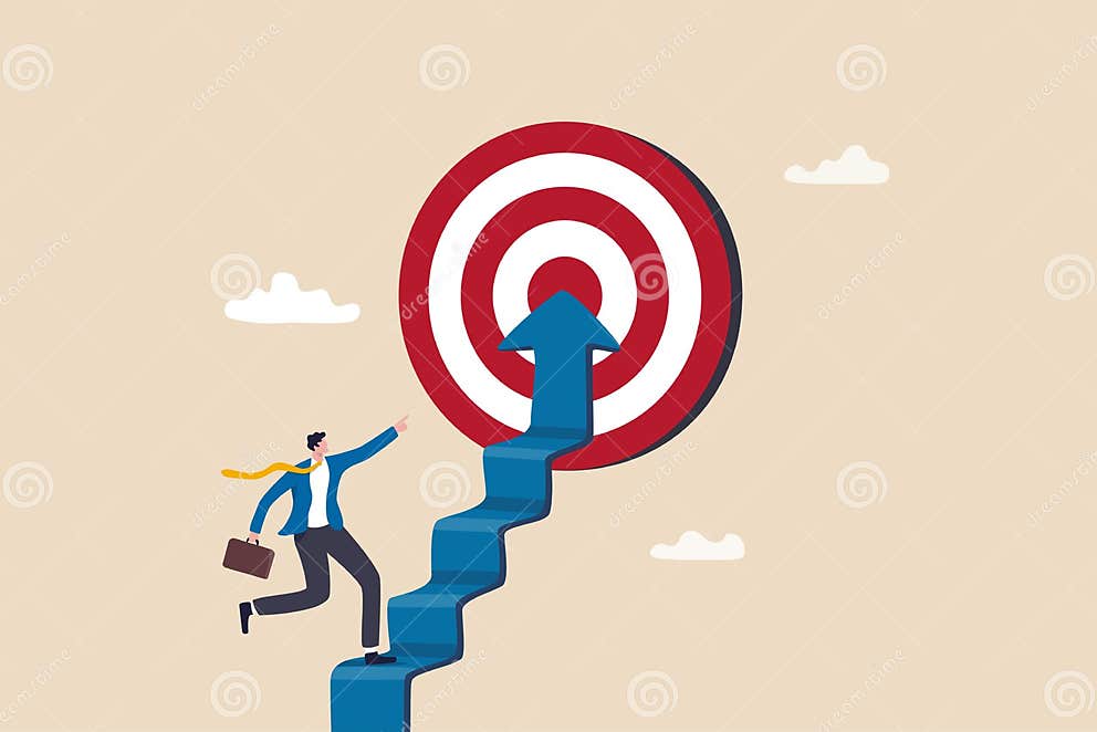 Reach Target or Progress To Reach Goal, Career Step To Success ... Reach Target or Progress To Reach Goal, Career Step To Success ...