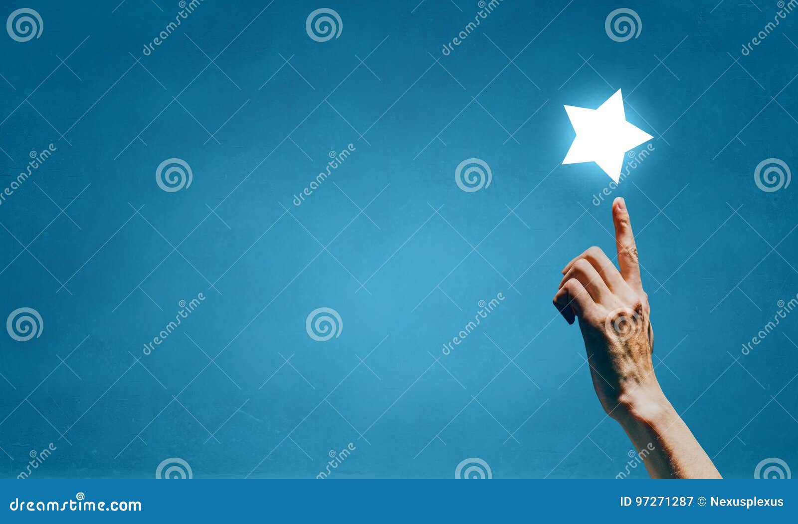 Reach and touch the star stock image. Image of figure - 97271287