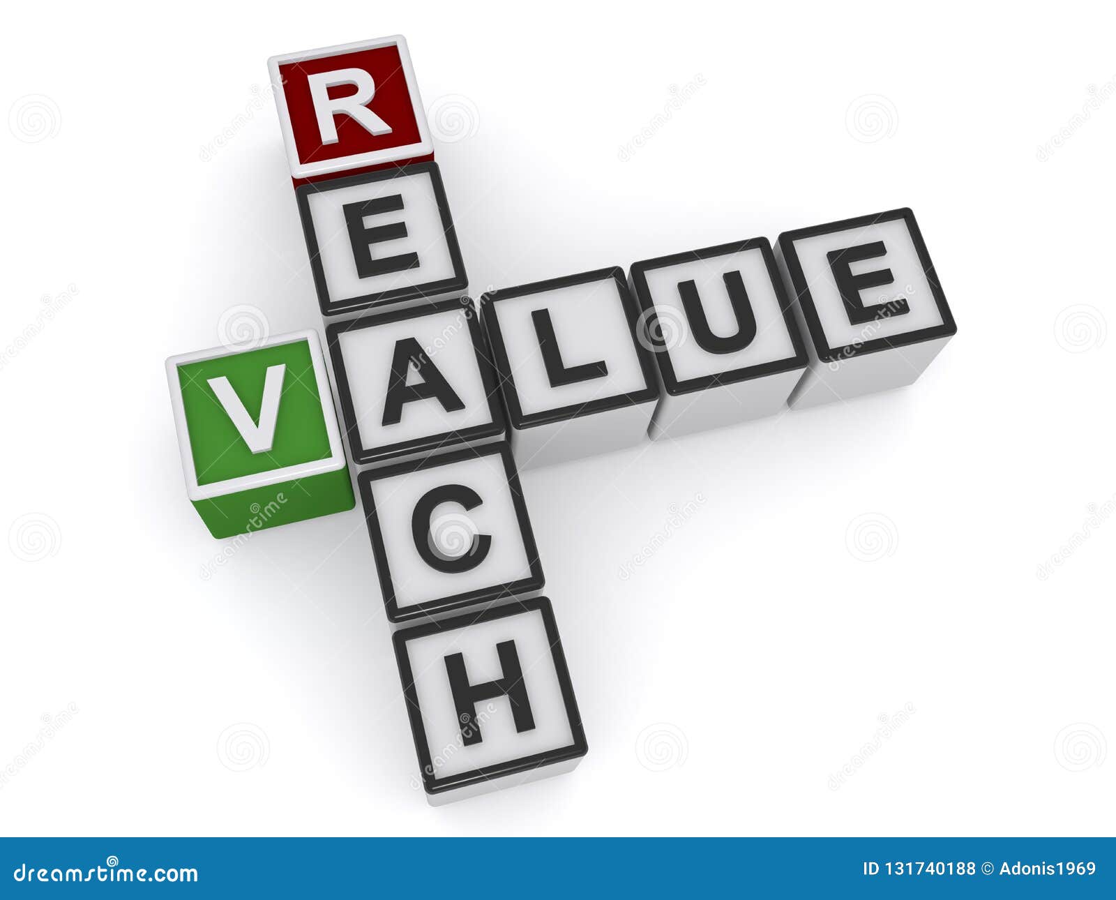 Reach value stock illustration. Illustration of promotion - 131740188