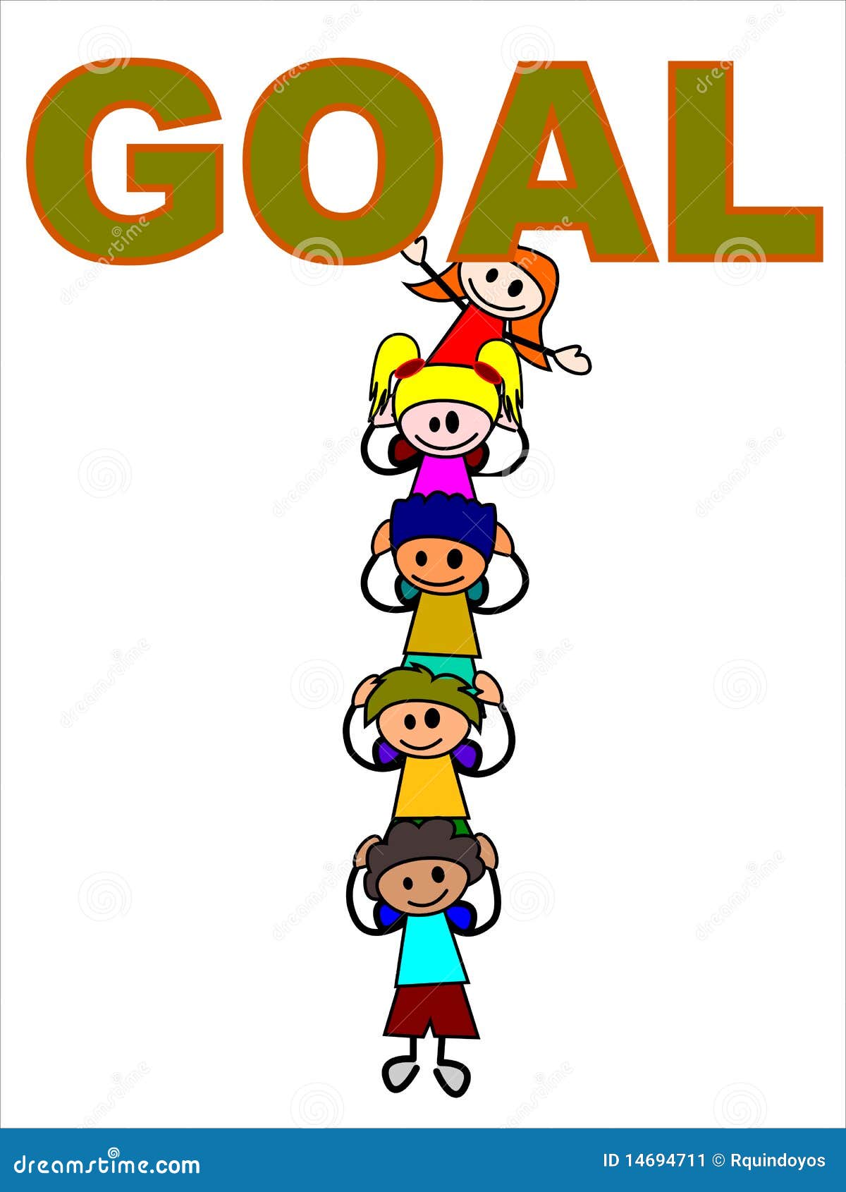 Reach for your goal stock vector. Illustration of success - 14694711