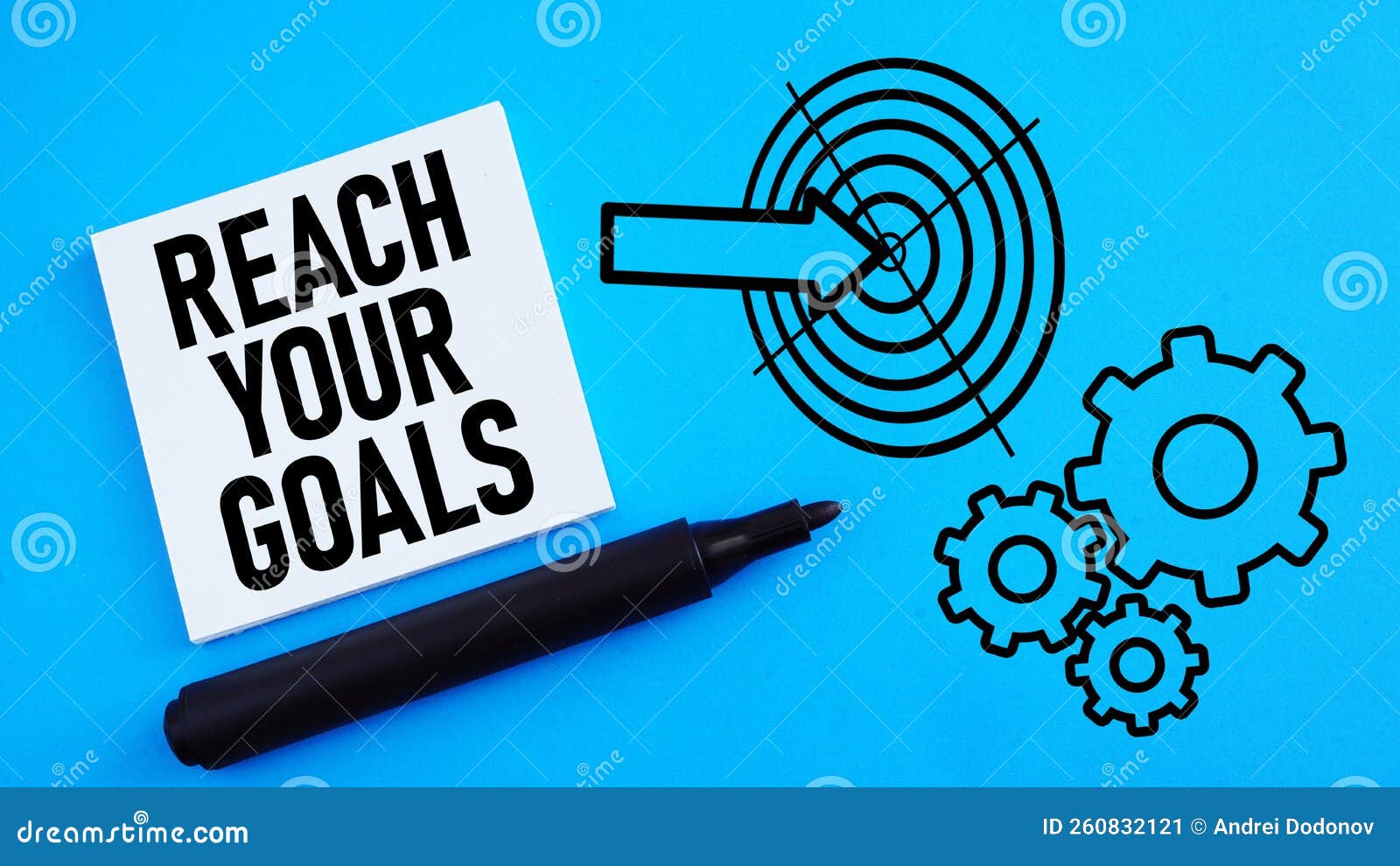 Reach Your Goals is Shown Using the Text Stock Image - Image of wall ... Reach Your Goals is Shown Using the Text Stock Image - Image of wall ...
