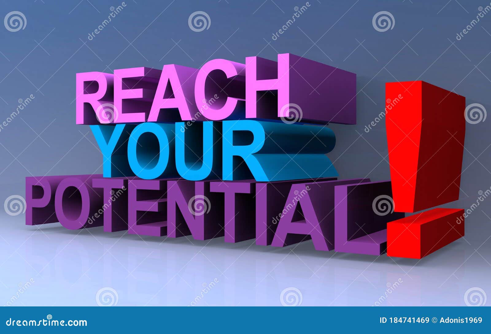 Reach Your Full Potential 3d Words New Opportunity Growth Stock Photo ...