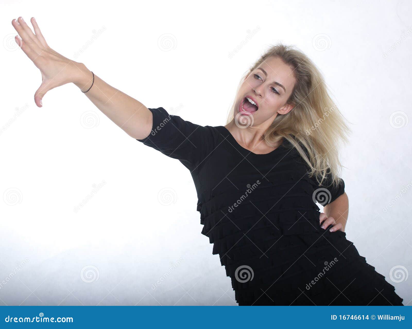 Reaching stock photo. Image of reach, portrait, white - 16746614