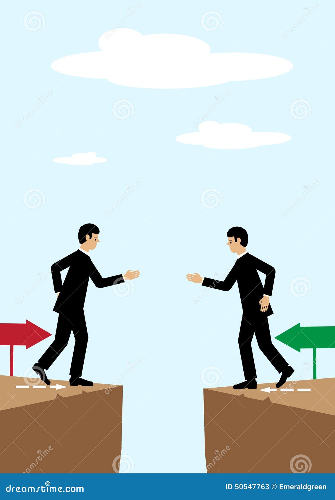 Reaching Agreement stock vector. Illustration of vector - 50547763