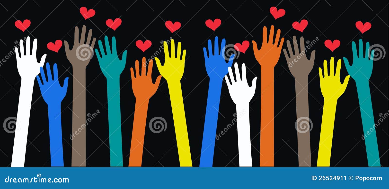 Reaching arms stock vector. Illustration of element, arms - 26524911