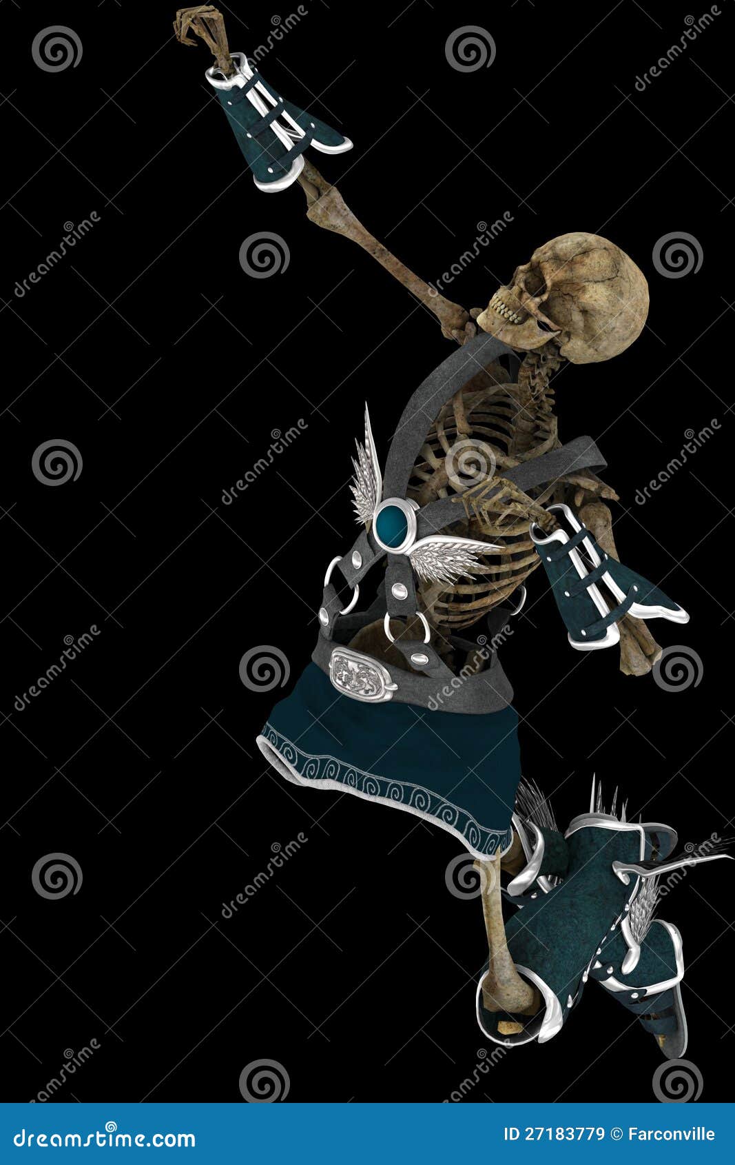 Reaching death stock illustration. Illustration of scapula - 27183779