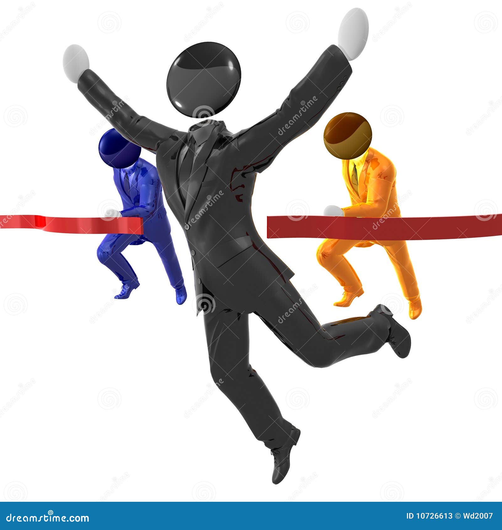 Reaching finish line stock illustration. Illustration of tuxedo - 10726613