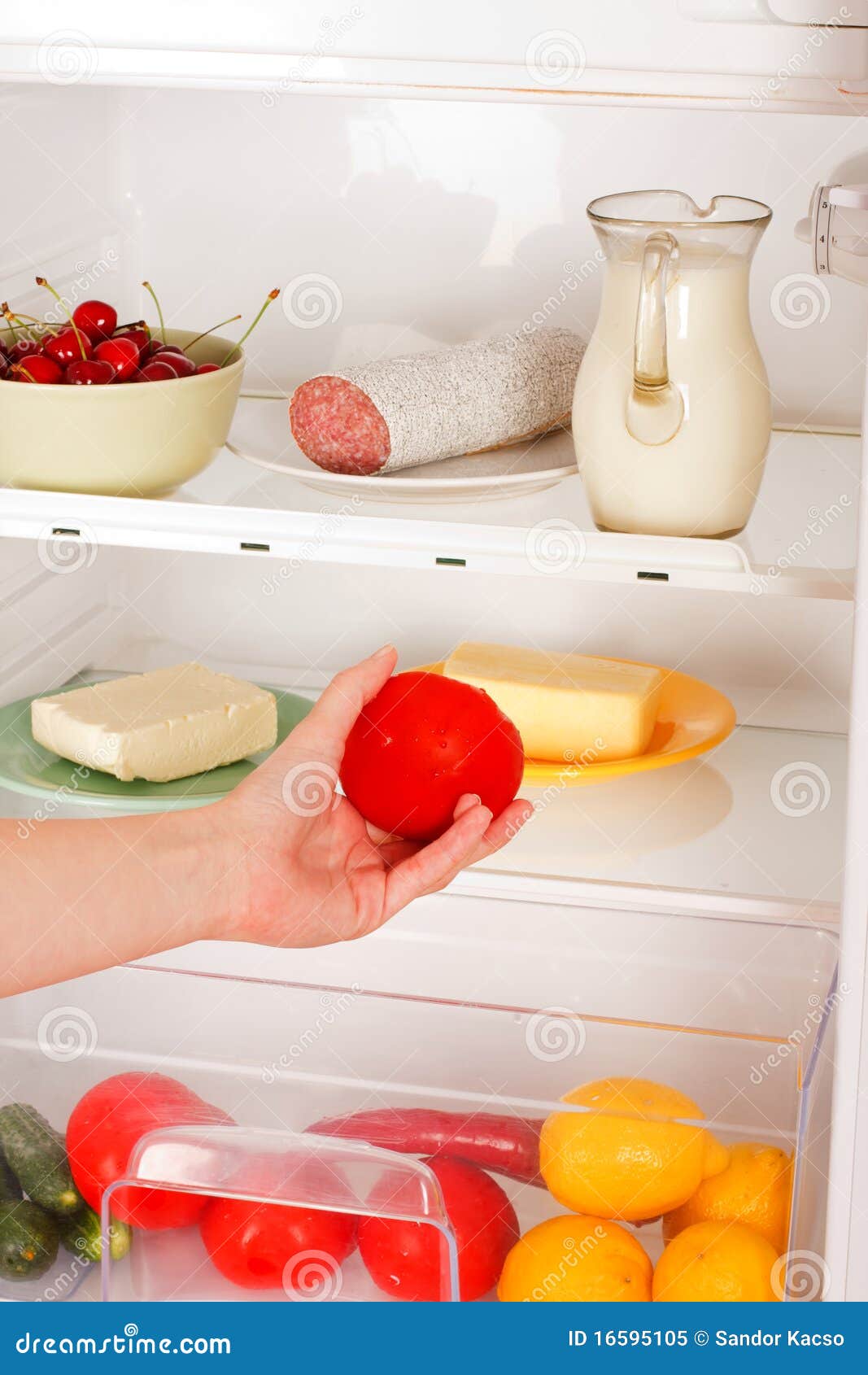 Reaching for food stock image. Image of home, tomato - 16595105