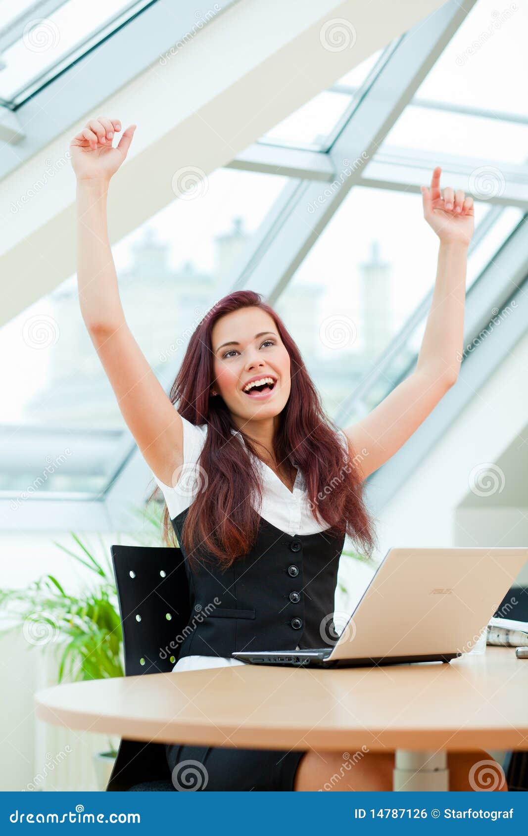 Reaching the goal stock photo. Image of long, desk, competence - 14787126