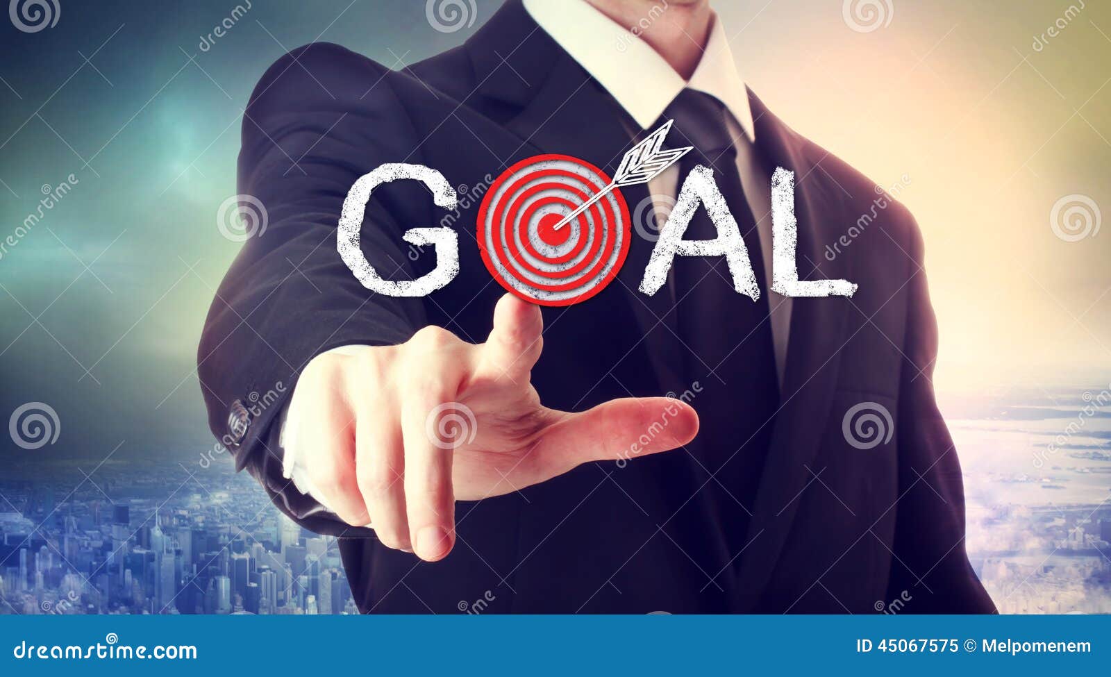 Reaching the Goal! stock image. Image of goal, male, business - 45067575