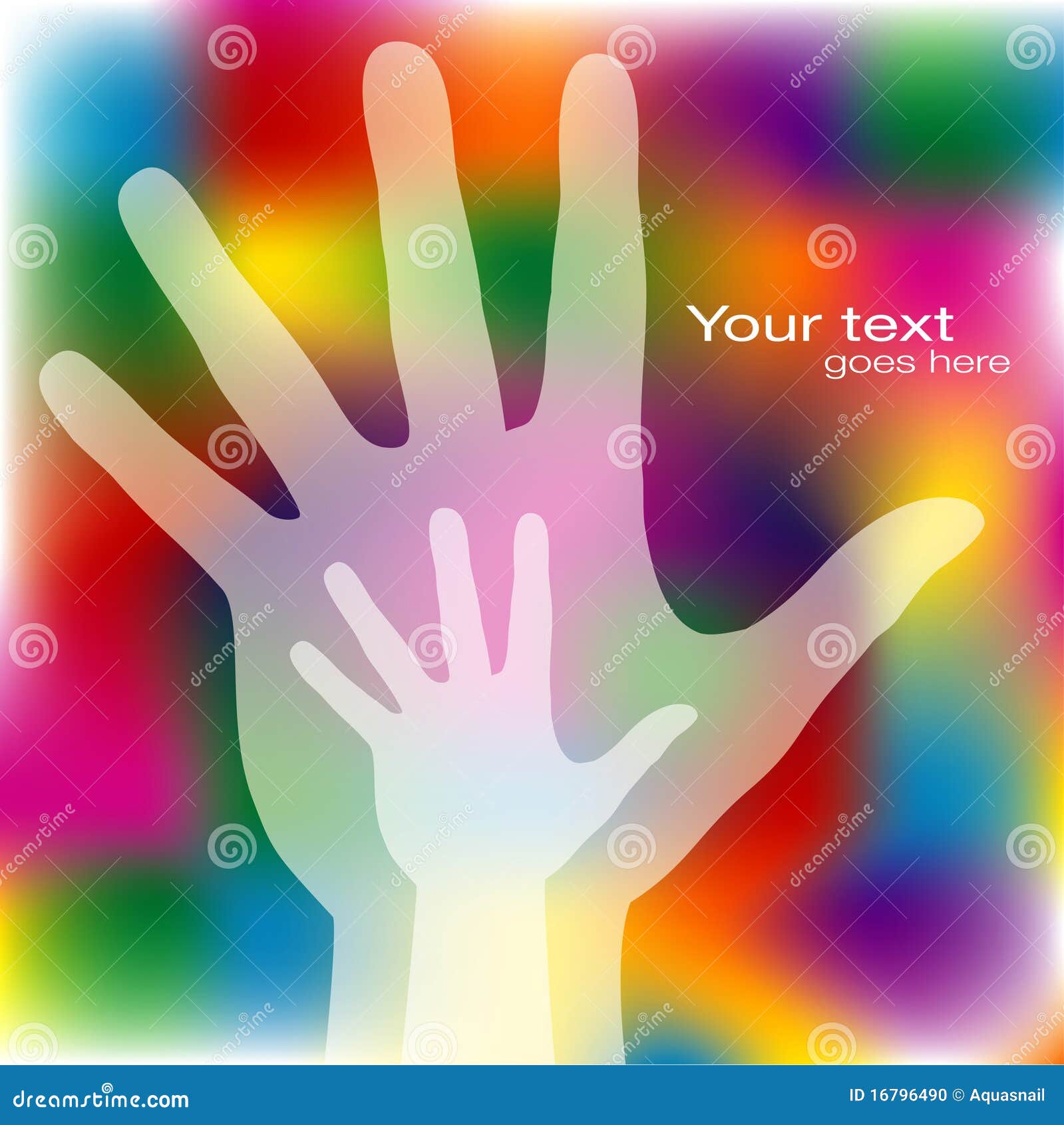 Reaching hands design. stock vector. Illustration of palm - 16796490