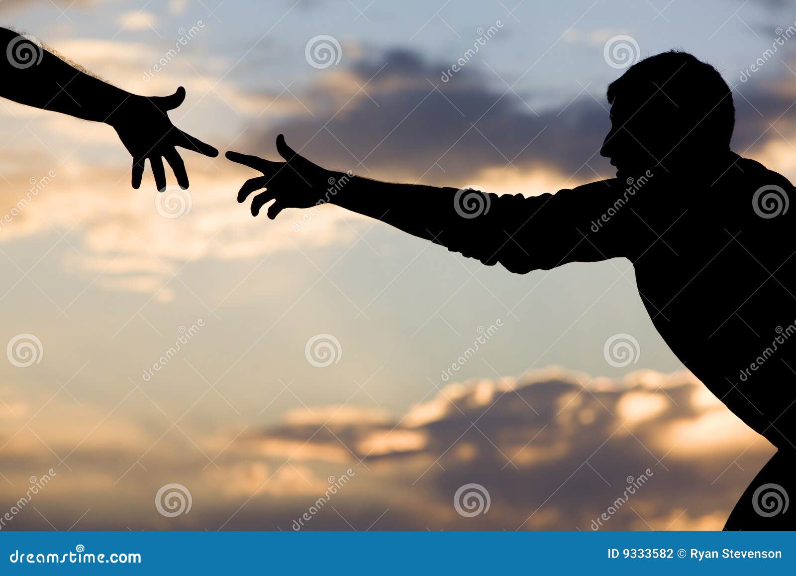 Reaching for Help stock photo. Image of helping, scenery - 9333582