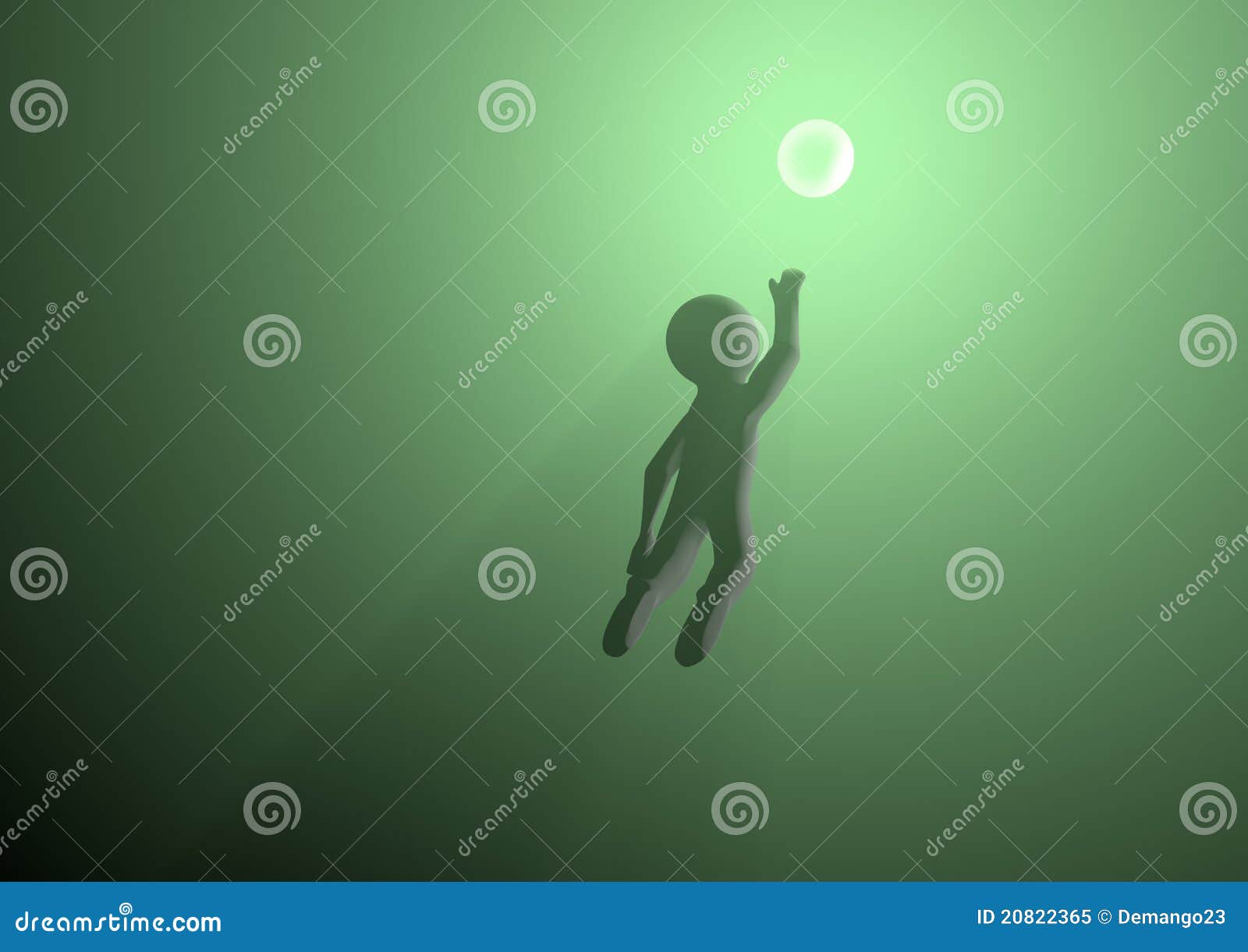 Reaching for the light stock illustration. Illustration of longing ...