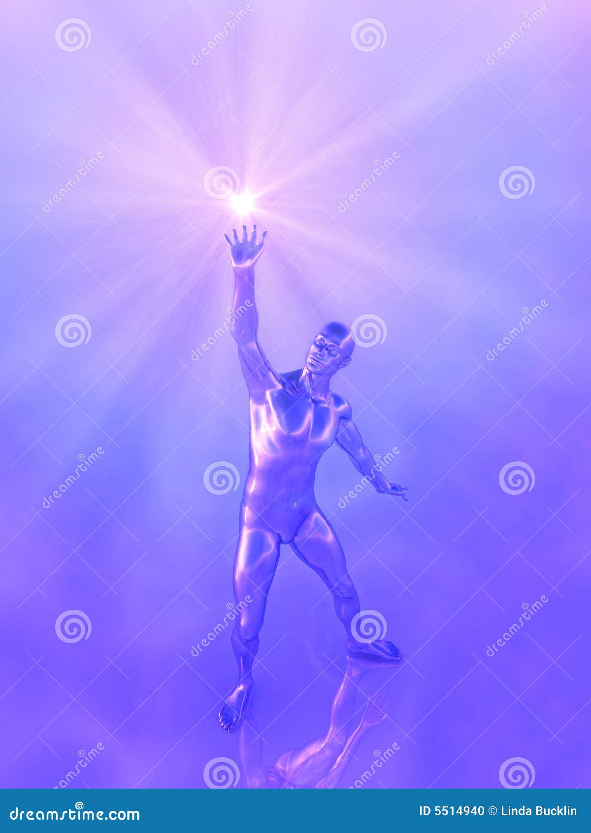 Reaching for the Light stock illustration. Illustration of radiate ...