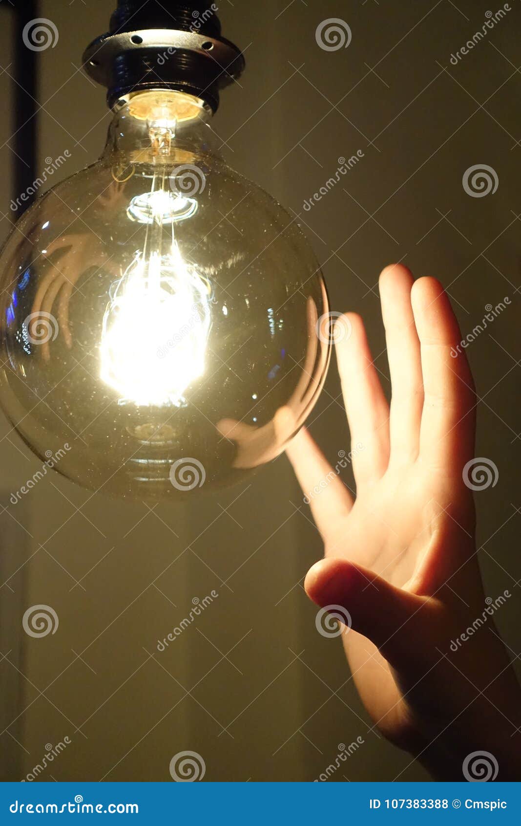 Reaching for the light stock photo. Image of hand, electricity - 107383388