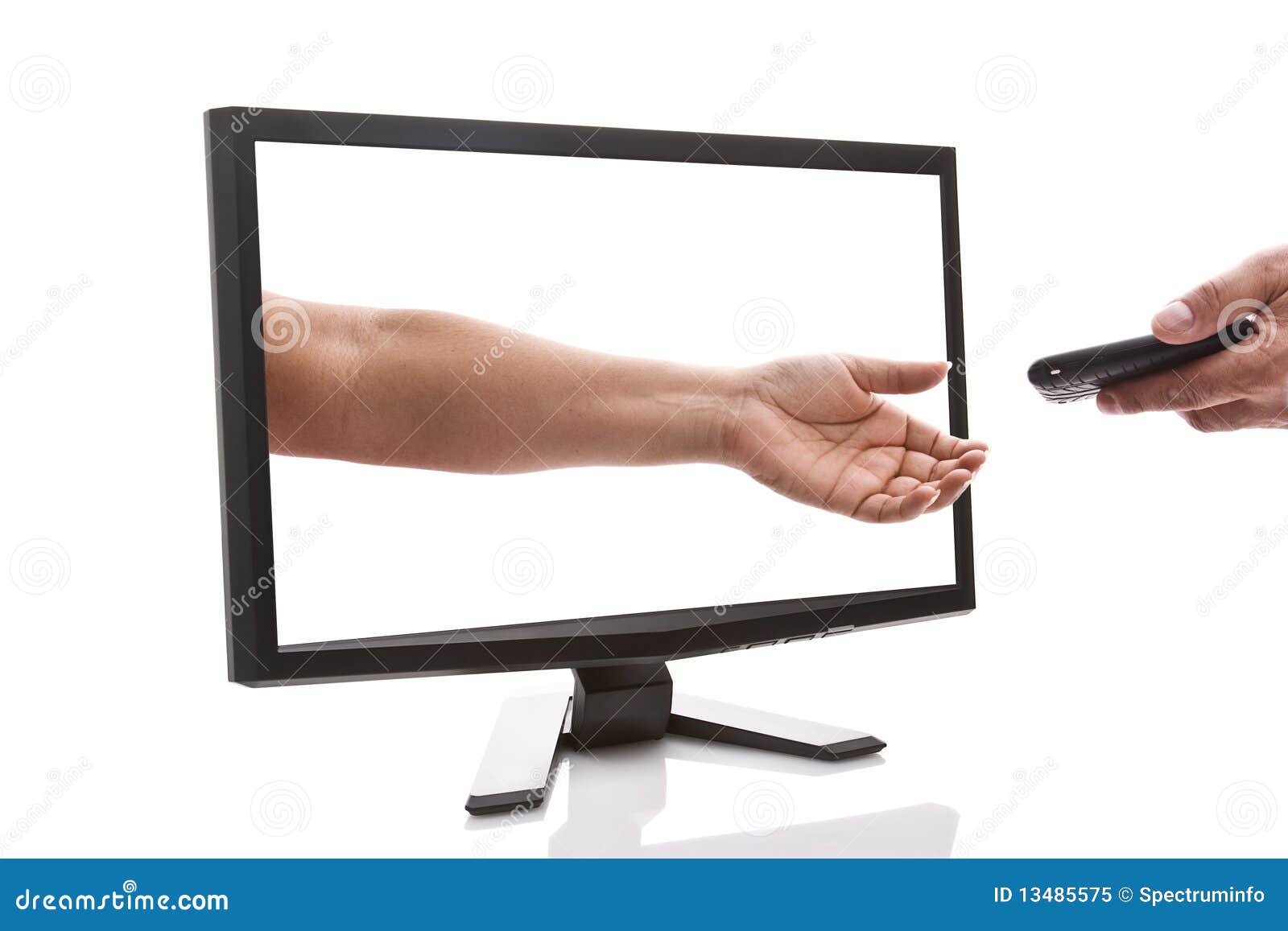 Reaching For The Phone Royalty-Free Stock Photography | CartoonDealer ...