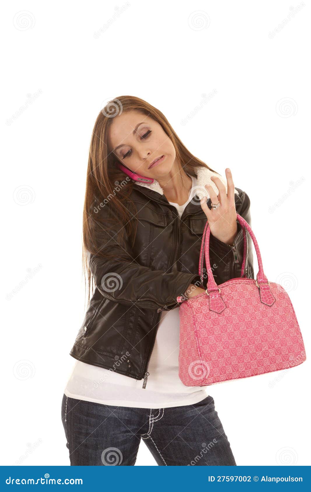 Reaching in purse phone stock photo. Image of fashionable - 27597002