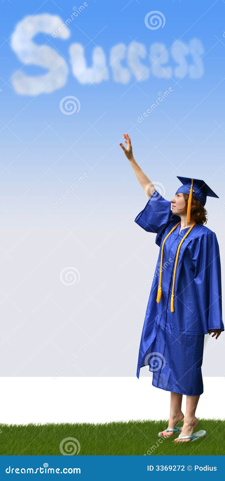 Reaching for Success stock photo. Image of person, expression - 3369272