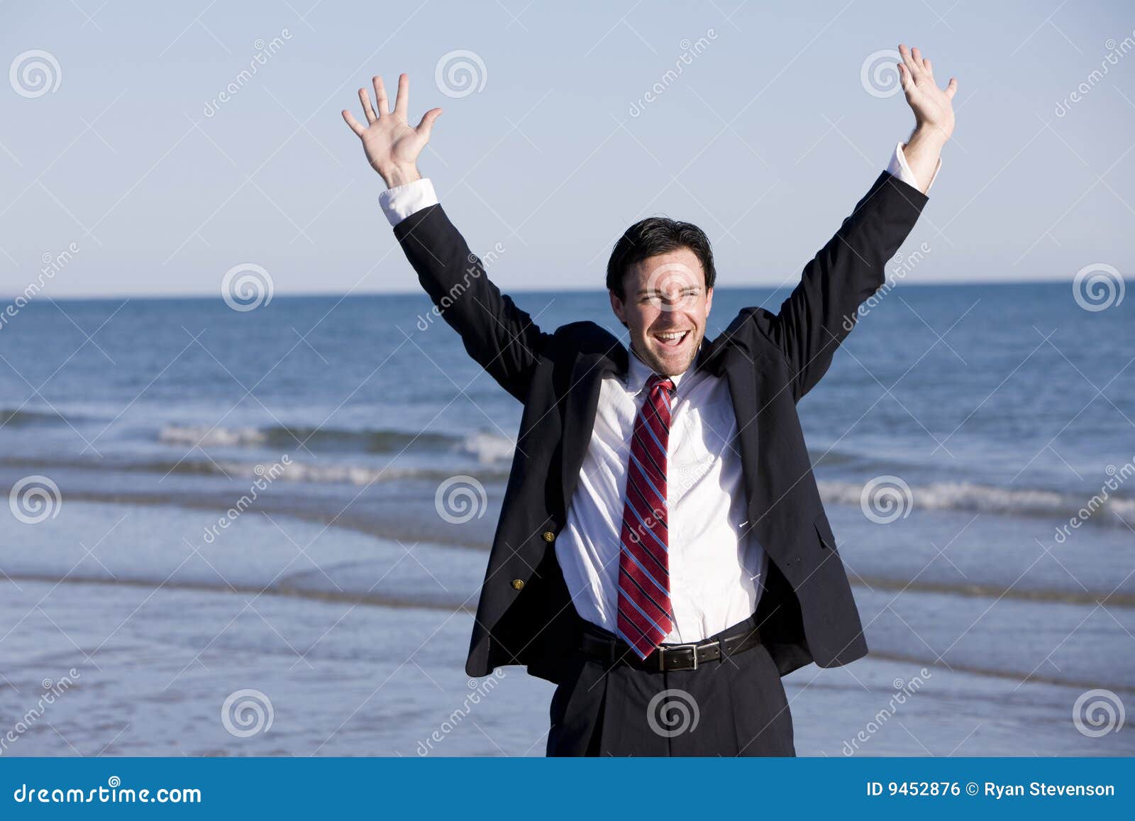 Reaching for Success stock photo. Image of arms, leisure - 9452876