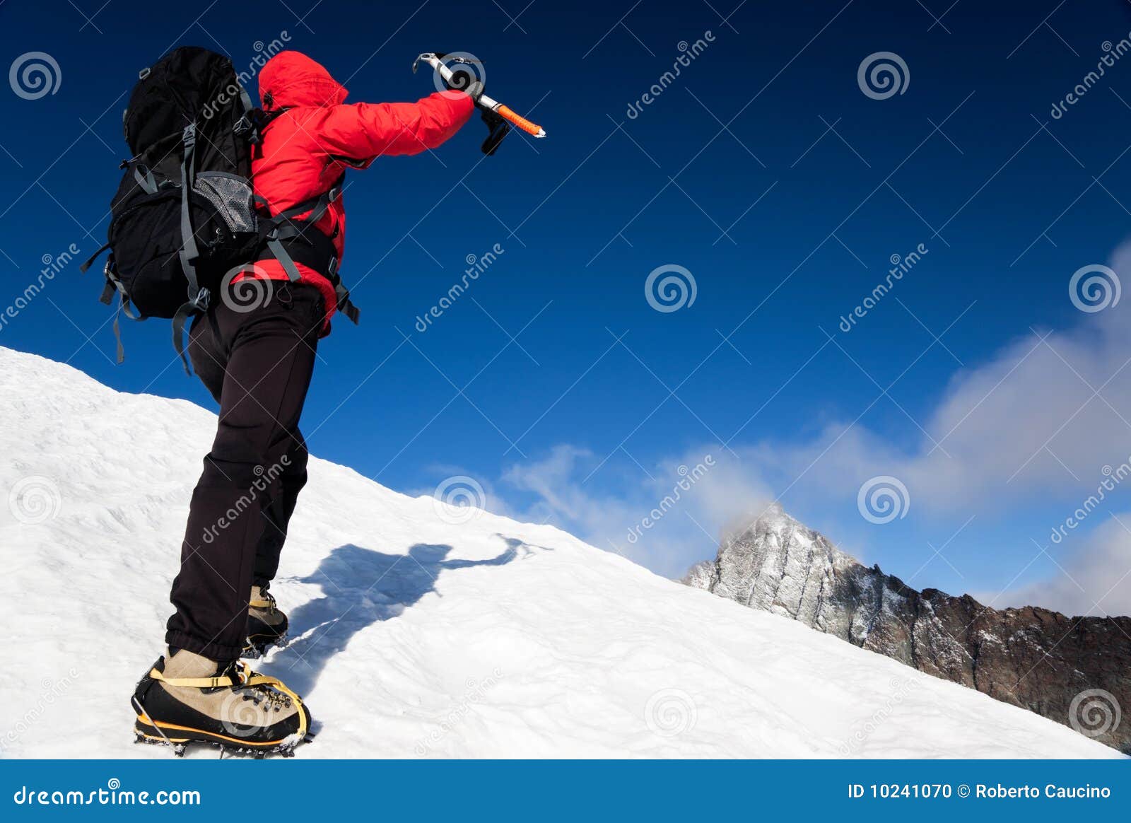 Reaching the summit stock photo. Image of exploration - 10241070