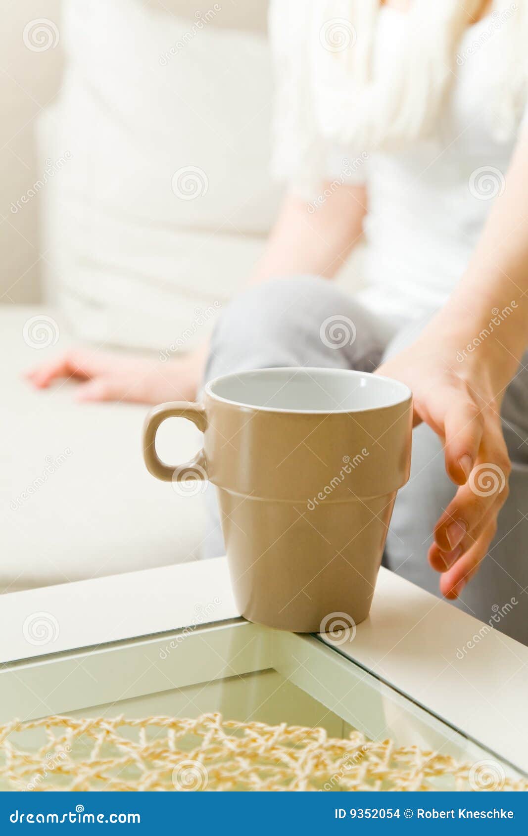 Reaching for tea stock photo. Image of leisure, copy, room - 9352054