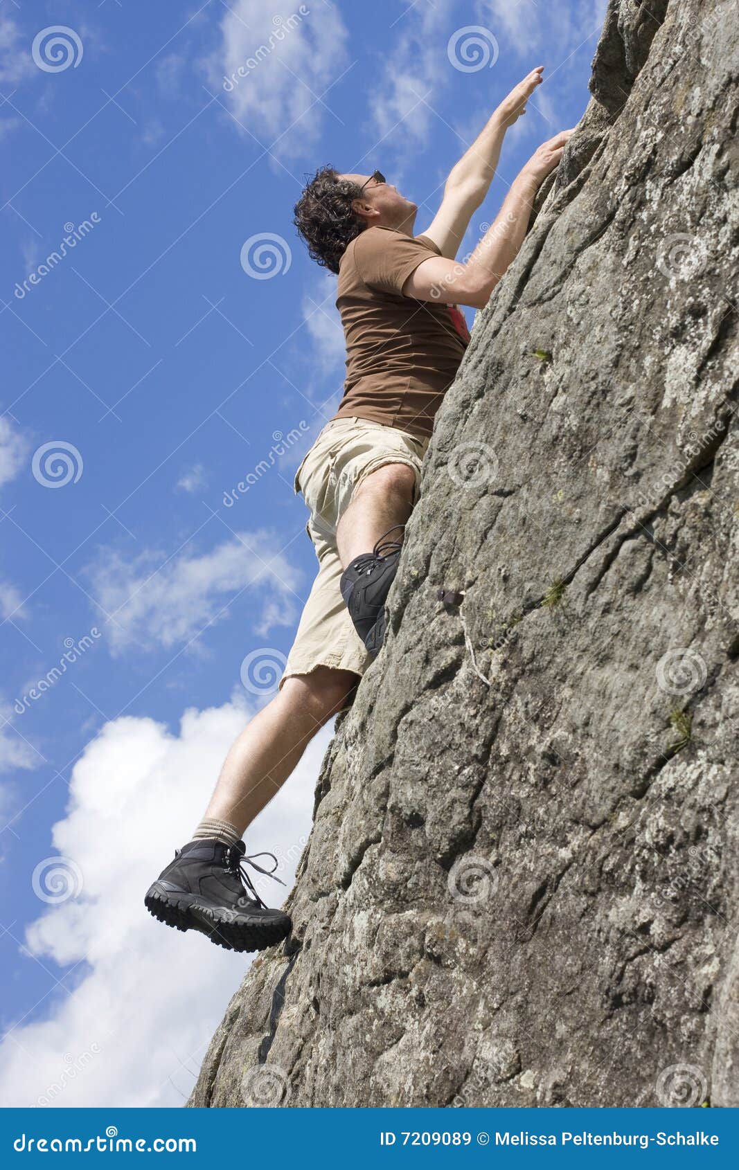 Reaching the top stock image. Image of reaching, rock - 7209089