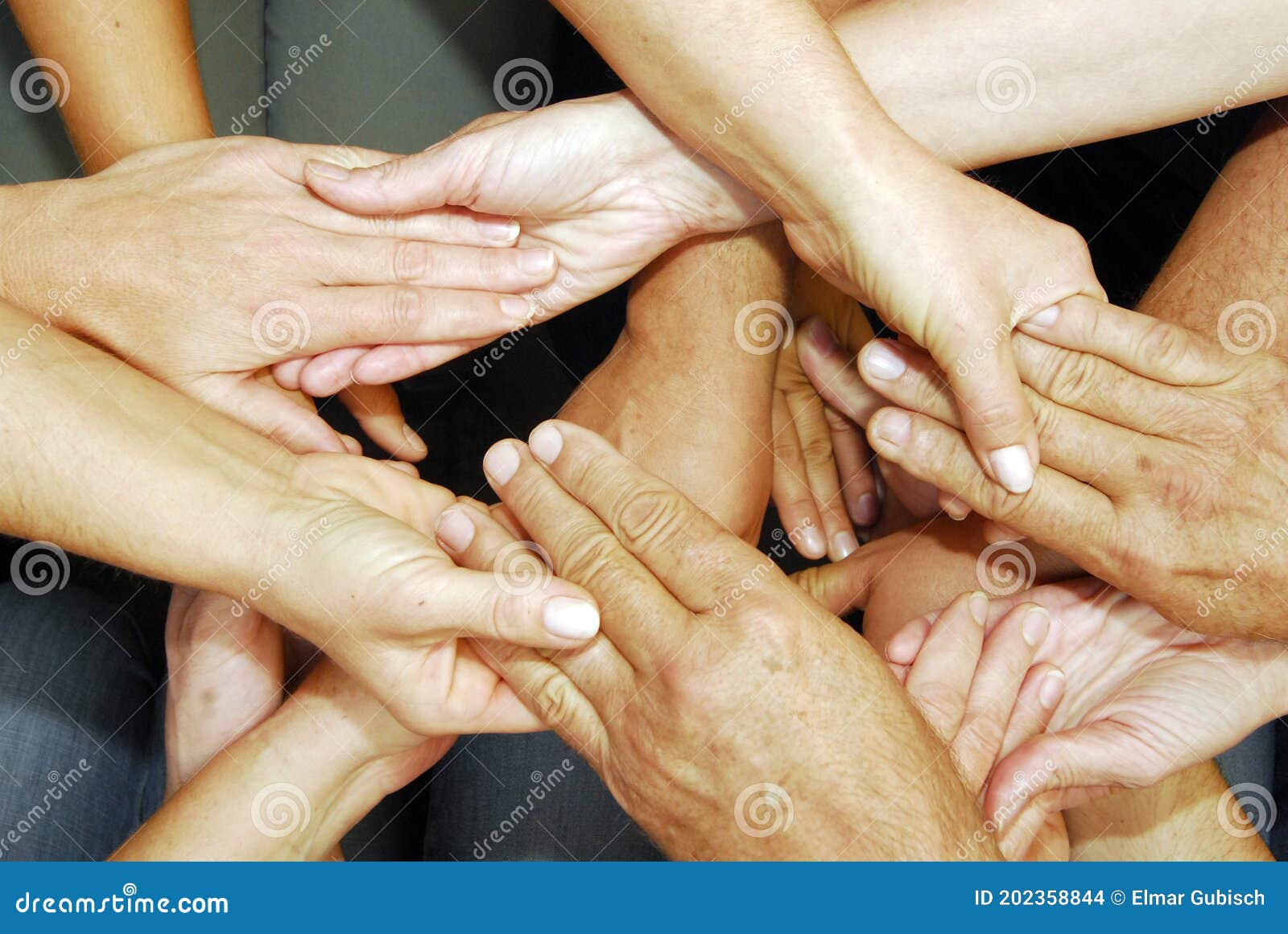 Reaching and Touching Hands, Non Verbal Communication Stock Photo ...