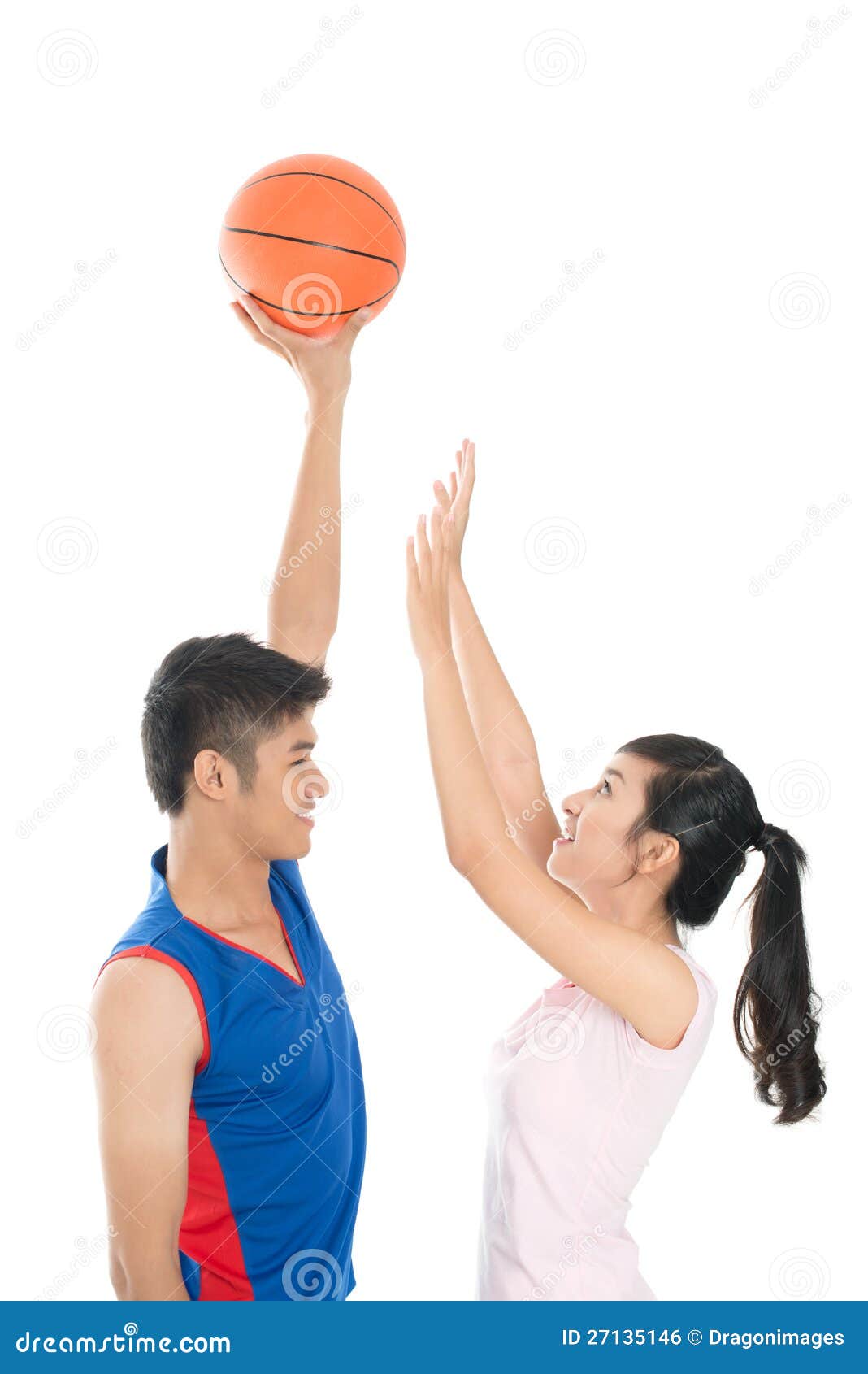 Reaching up stock photo. Image of isolated, couple, asian - 27135146