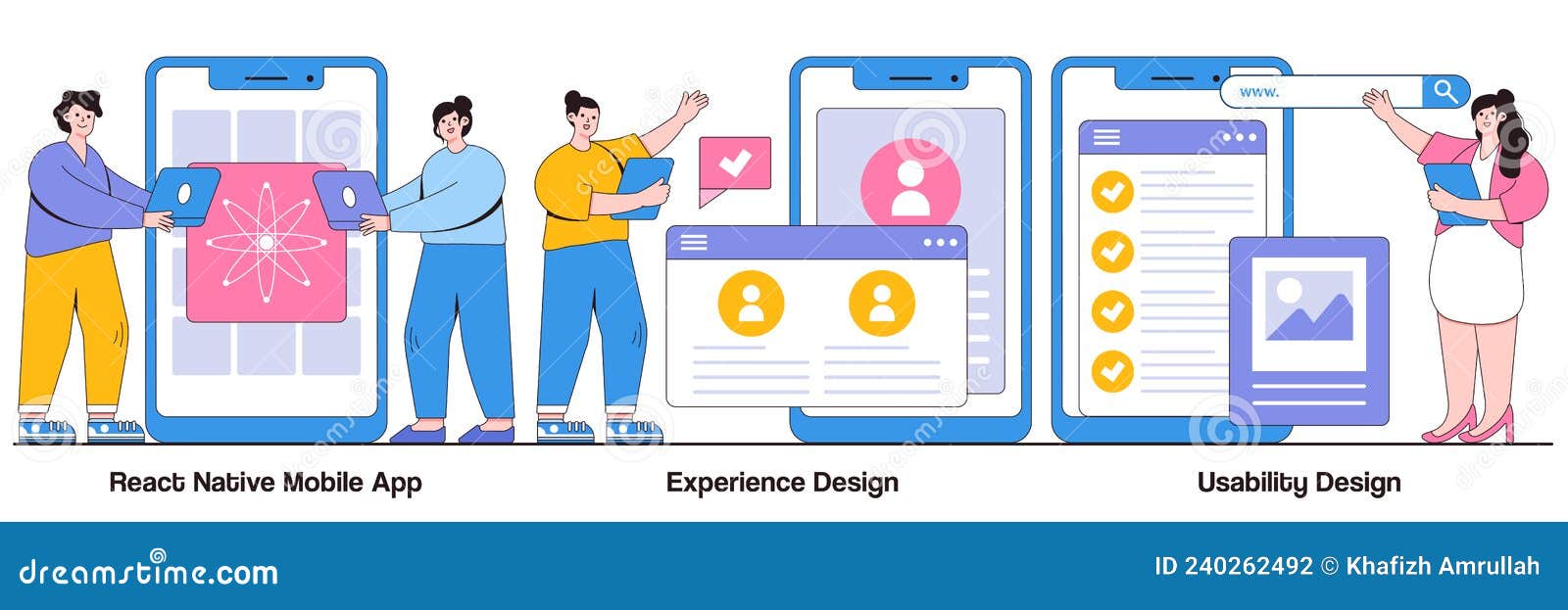 Web Design Usability As Website Practical And Responsive Work Outline Concept Cartoon Vector ...