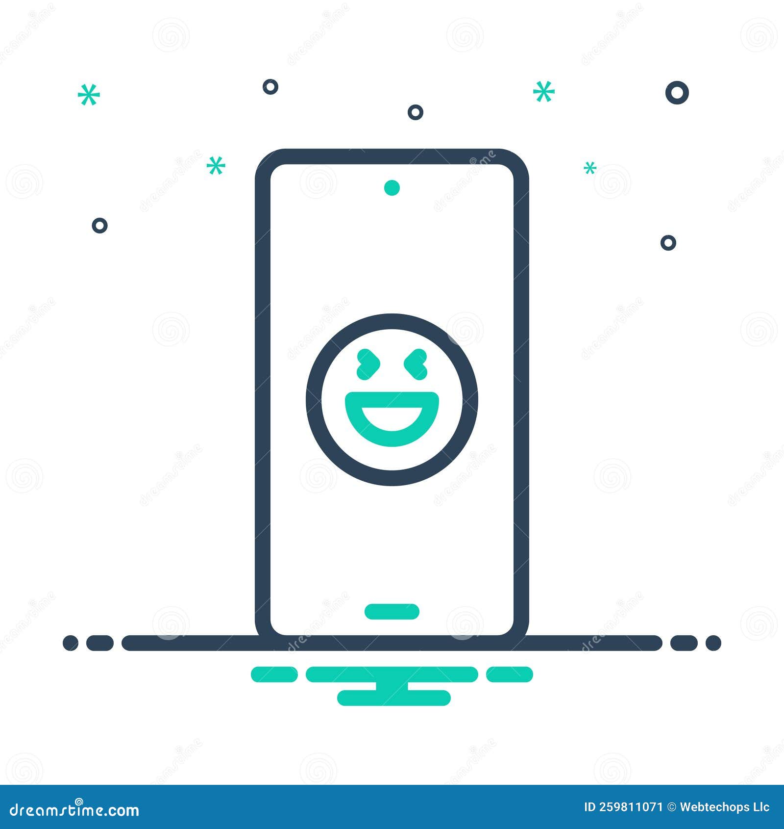 Mix Icon for Reaction, Response and Feedback Stock Illustration ...