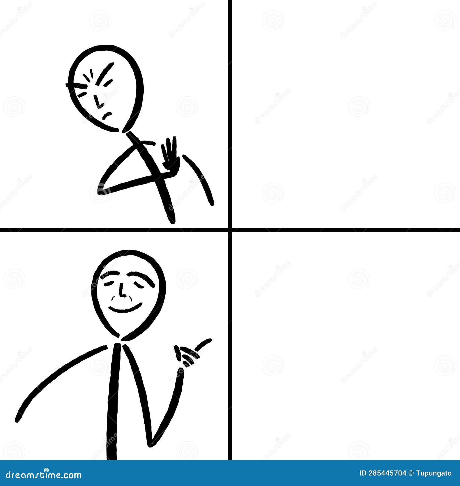 Reaction Meme Comic Template Cartoon Vector | CartoonDealer.com #284662517