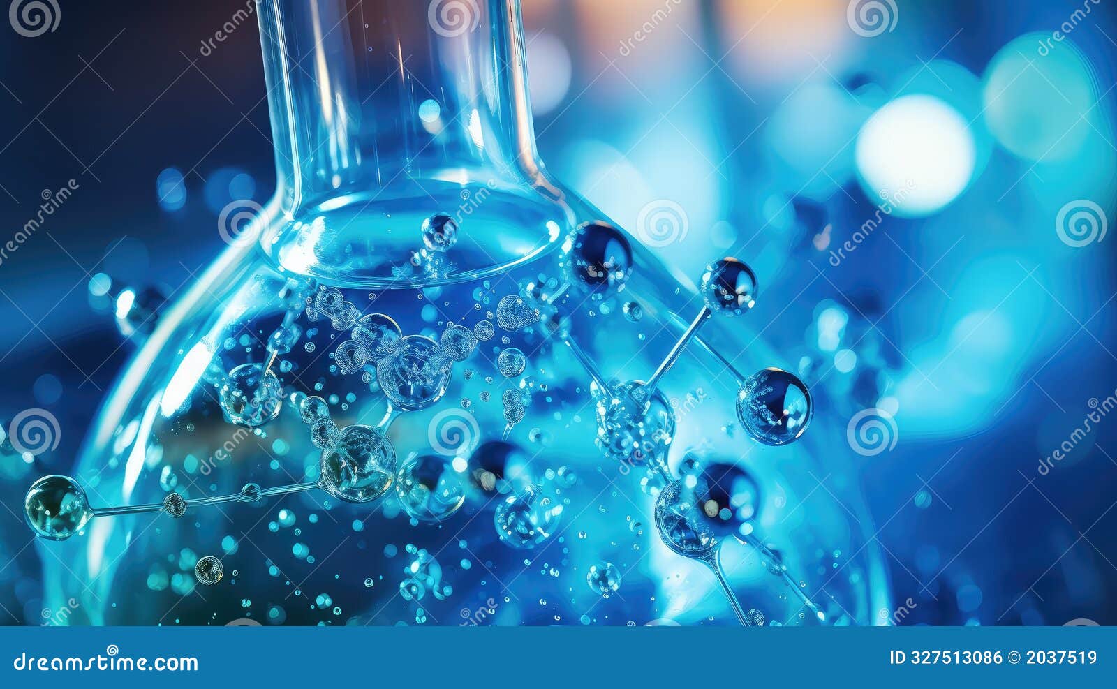 Reaction Molecule Chemistry Stock Illustration - Illustration of ...