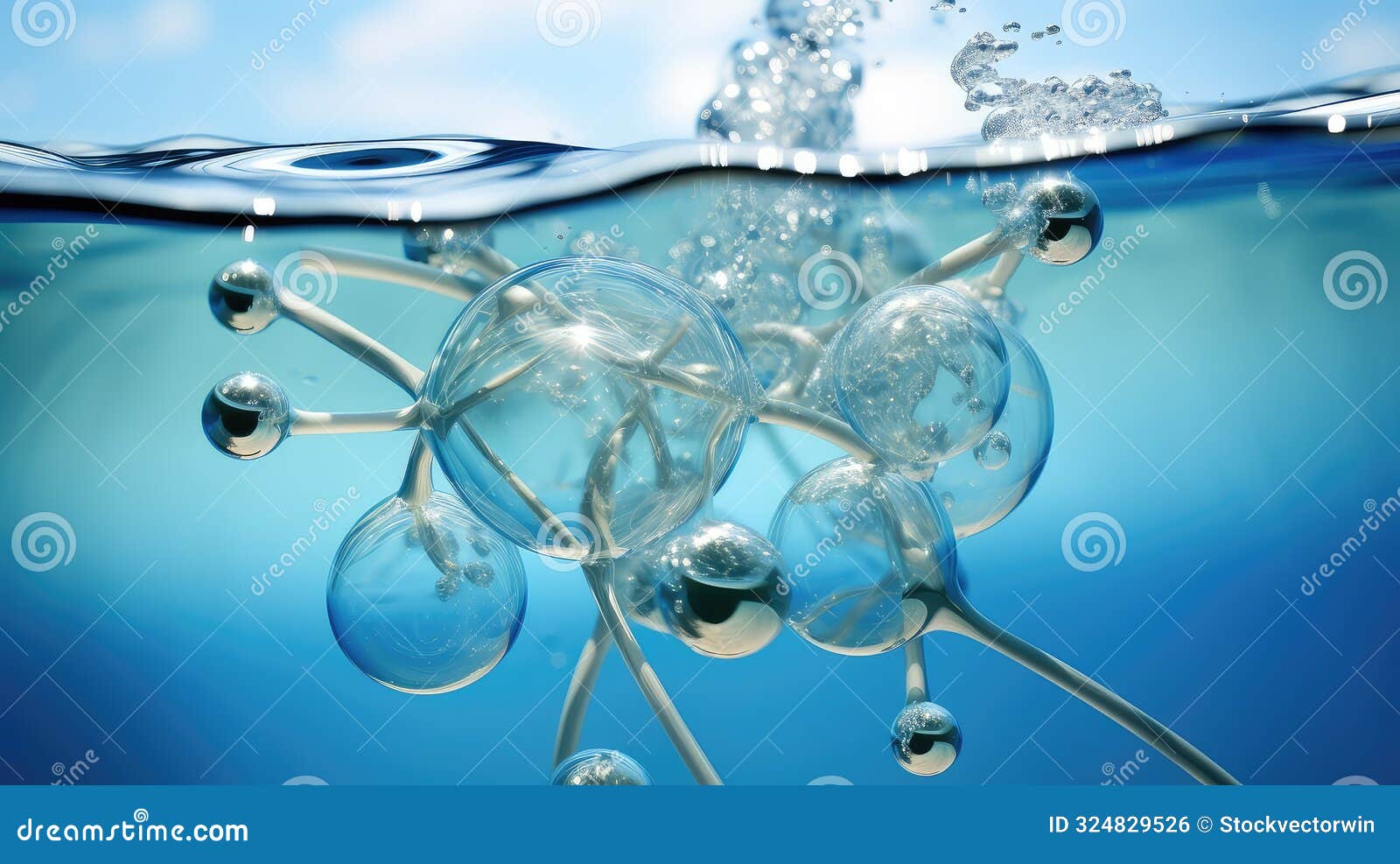 Reaction Oxygen Atom Royalty-Free Cartoon | CartoonDealer.com #324829526