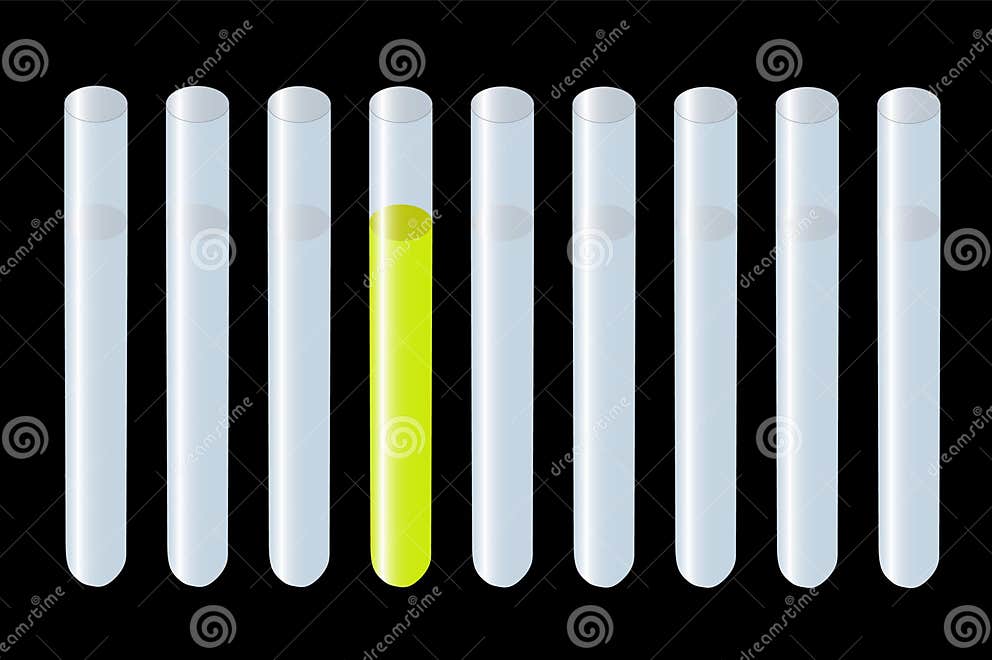 Reaction test tubes stock vector. Illustration of biochemistry - 6944329