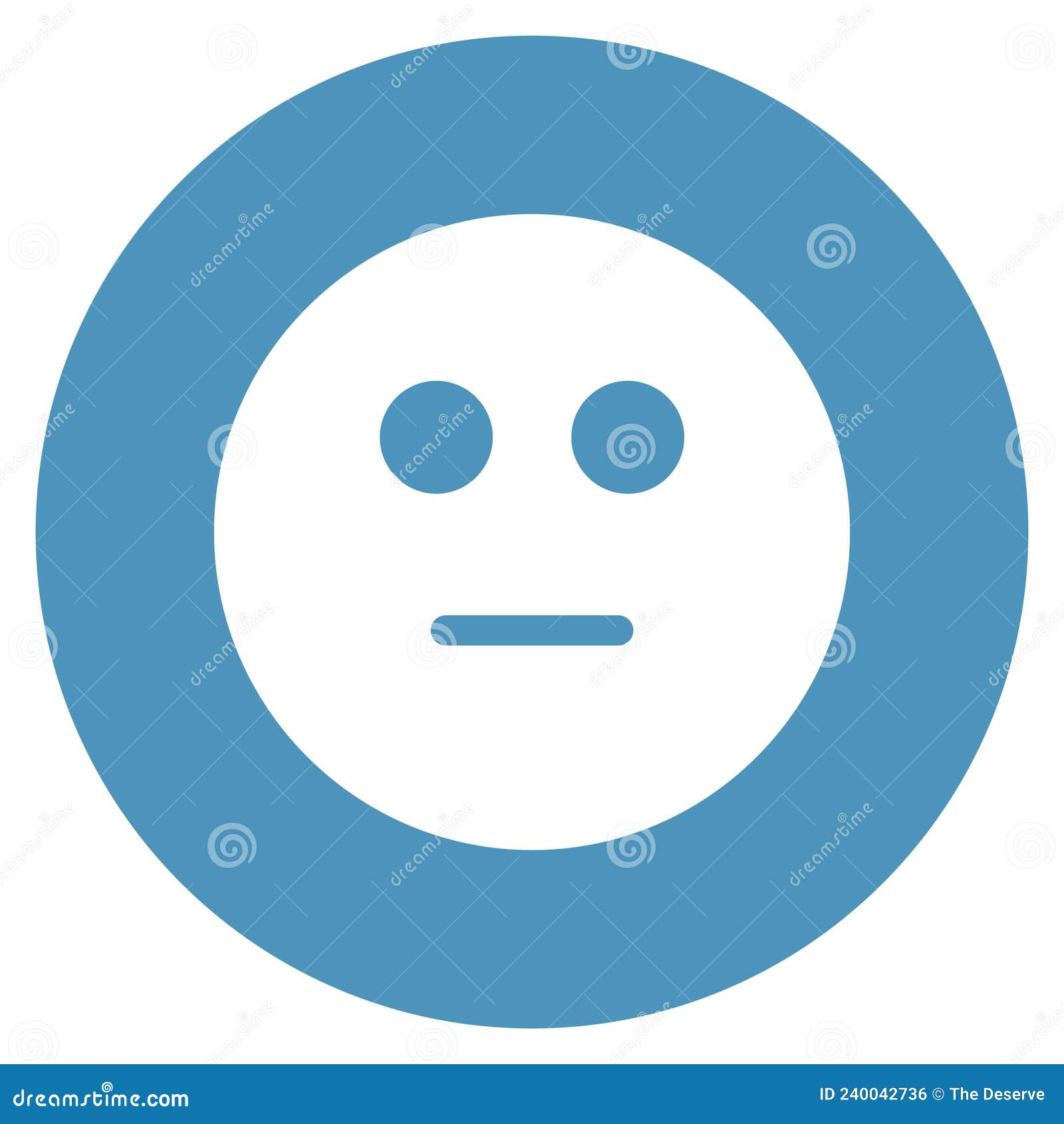Reactionless Emoji Isolated Vector Icon Which Can Easily Modify or Edit ...